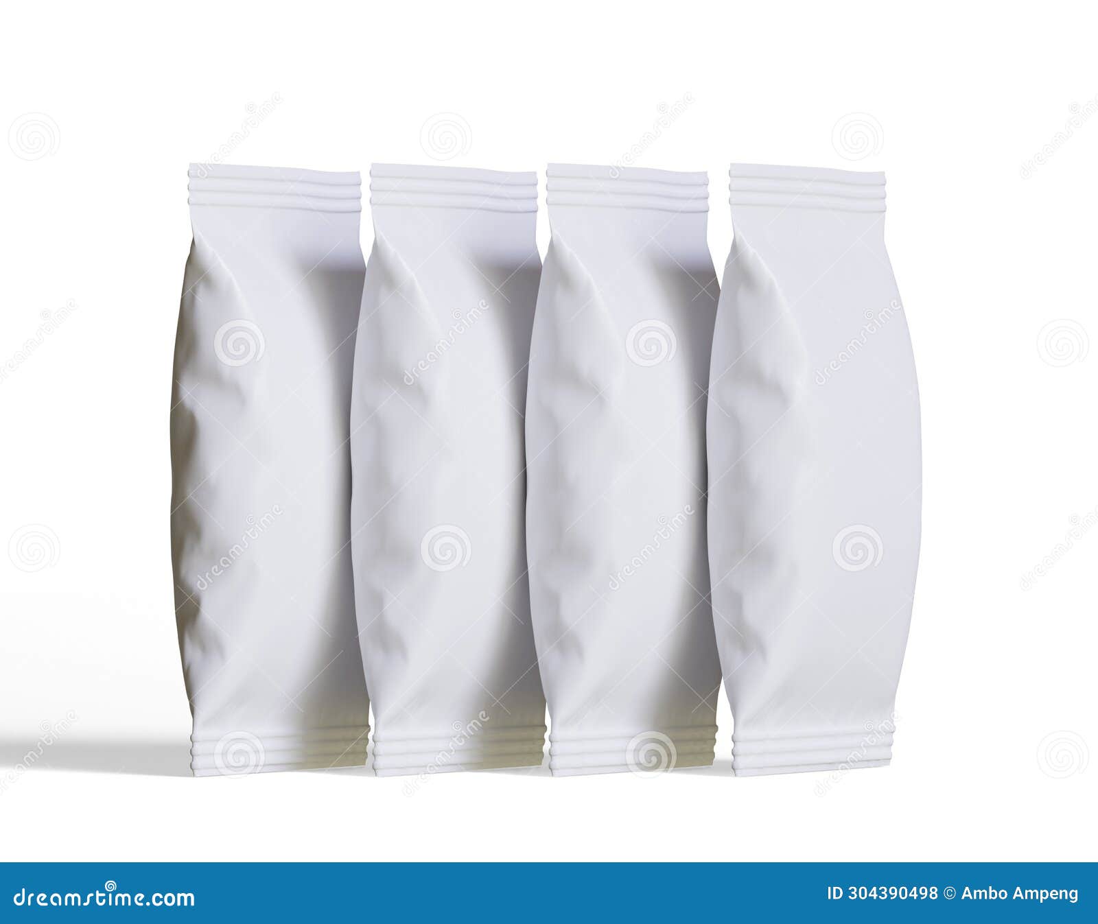 Packaging Product of Snack on White Background. Empty Packaging Product ...