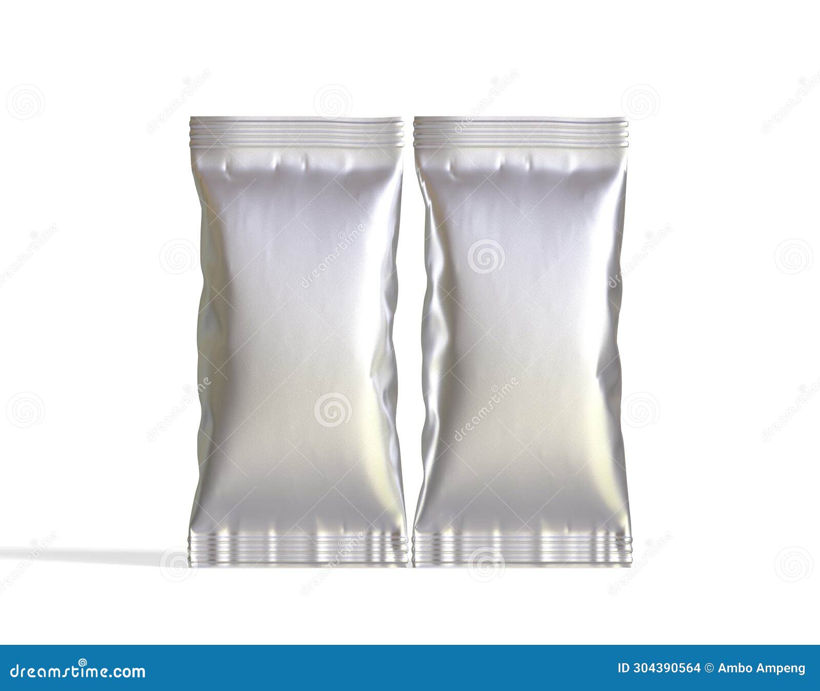Packaging Product of Snack on White Background. Empty Packaging Product ...