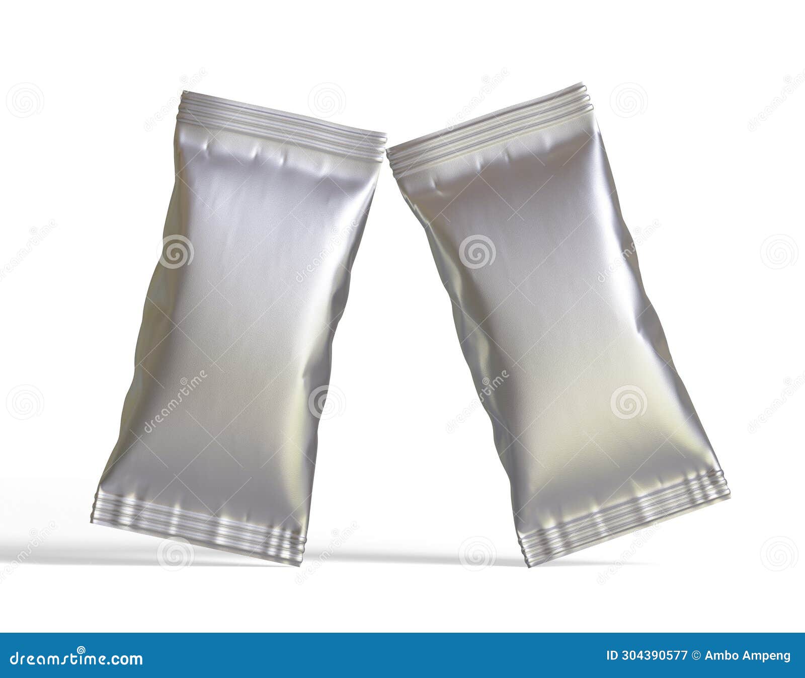 Packaging Product of Snack on White Background. Empty Packaging Product ...