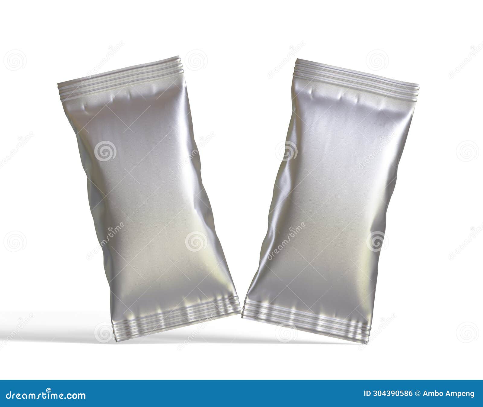Packaging Product of Snack on White Background. Empty Packaging Product ...