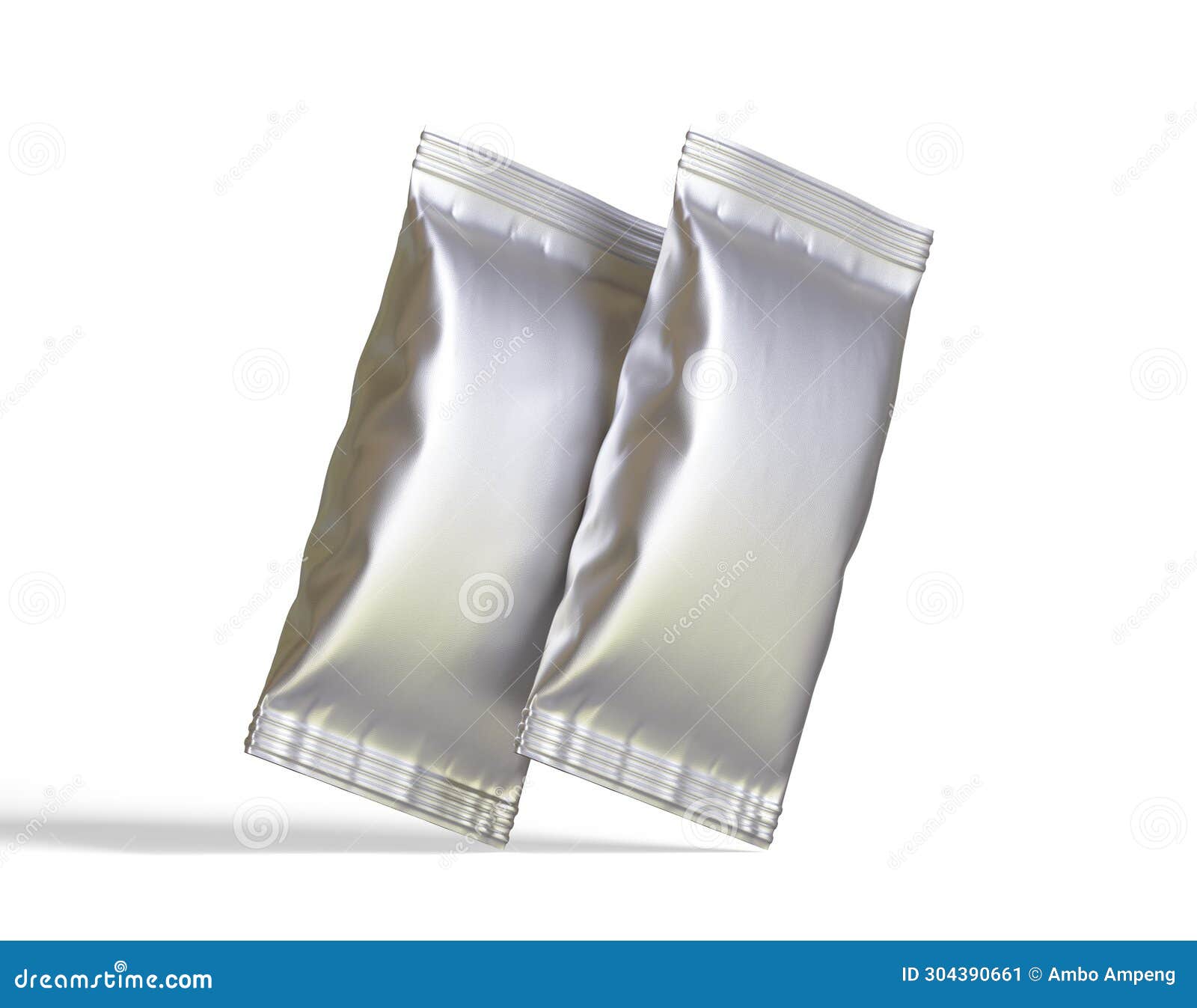 Packaging Product of Snack on White Background. Empty Packaging Product ...
