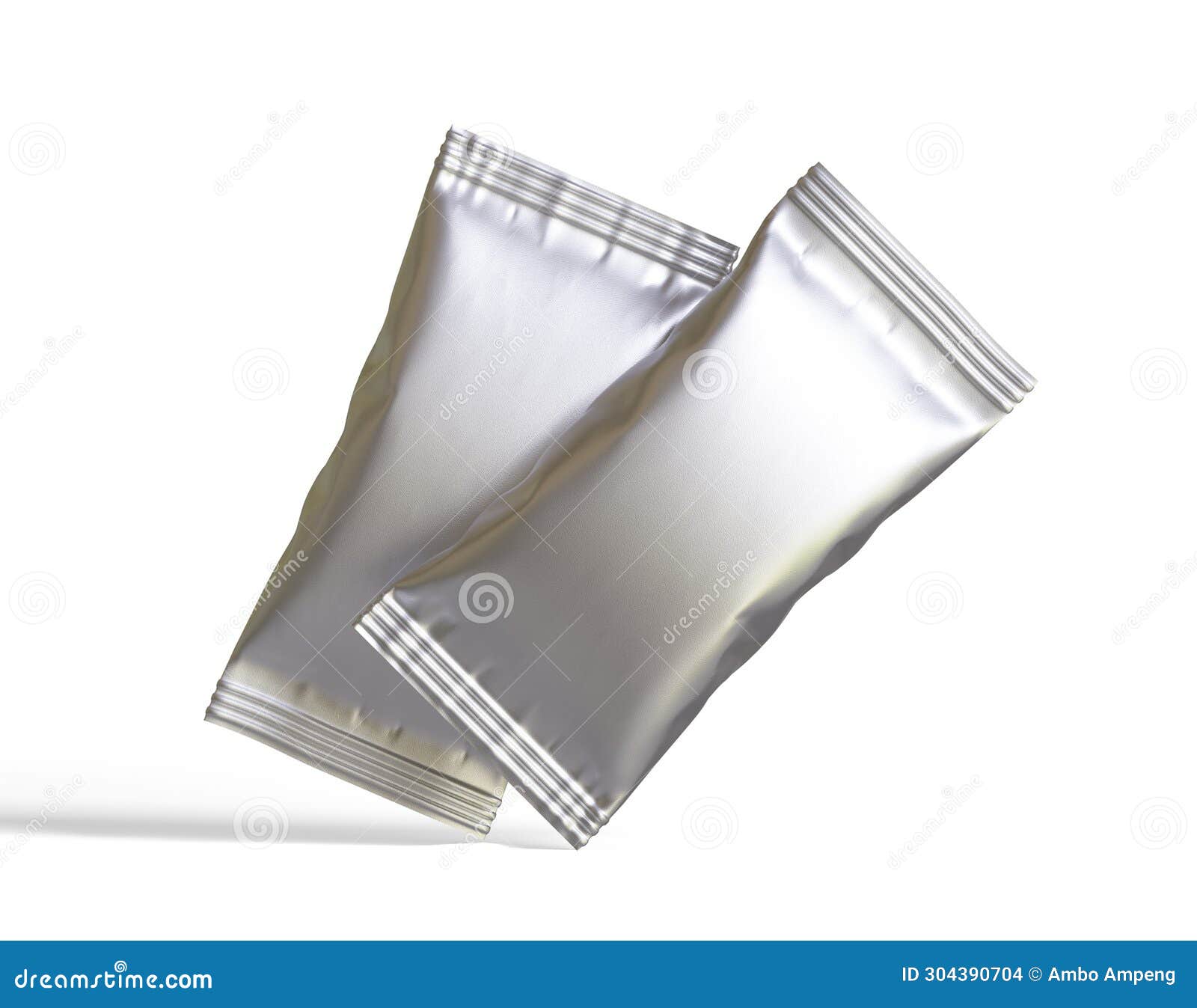 Packaging Product of Snack on White Background. Empty Packaging Product ...