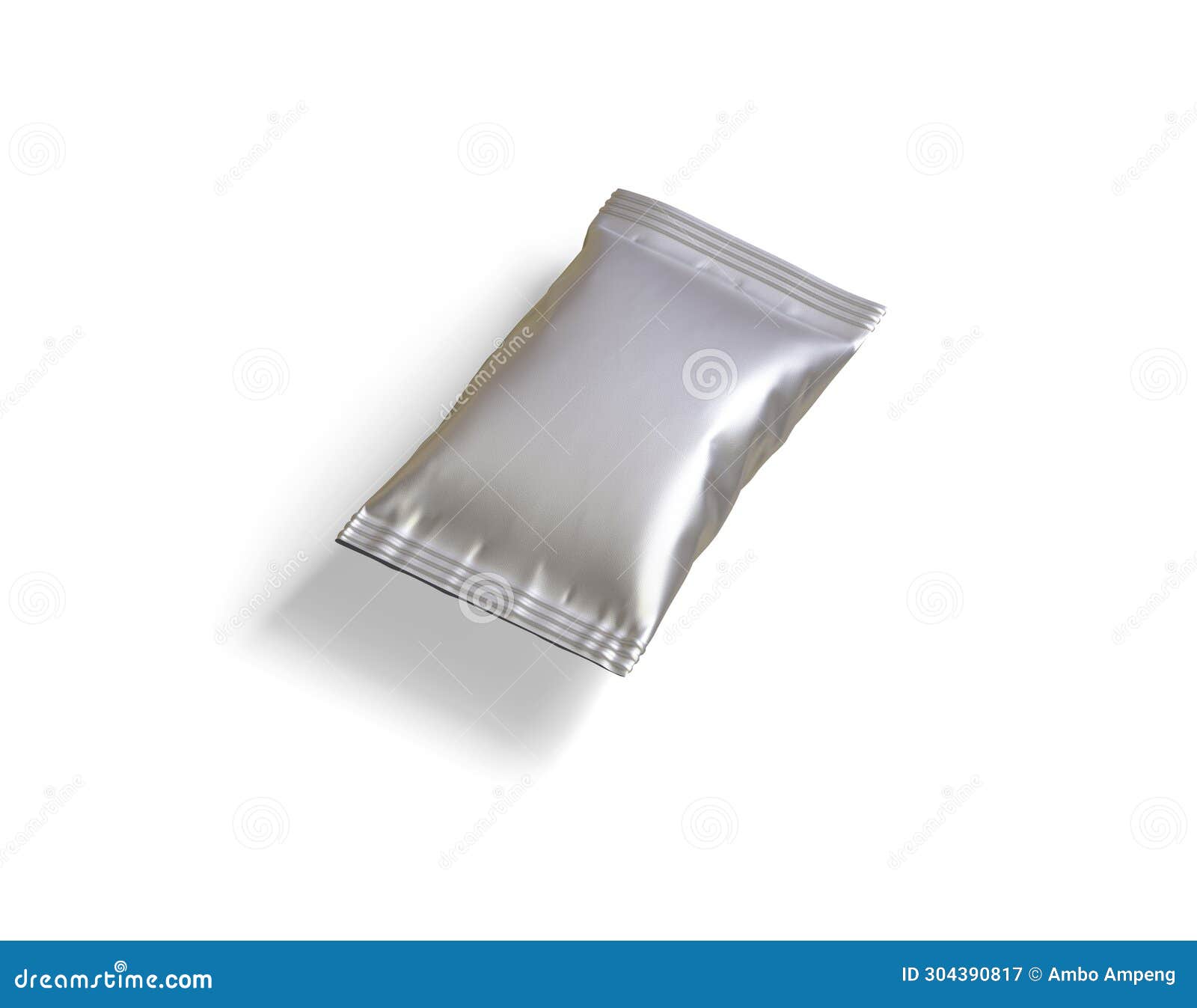 Packaging Product of Snack on White Background. Empty Packaging Product ...
