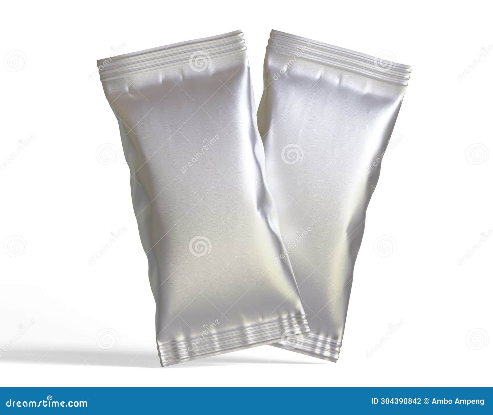 Packaging Product of Snack on White Background. Empty Packaging Product ...