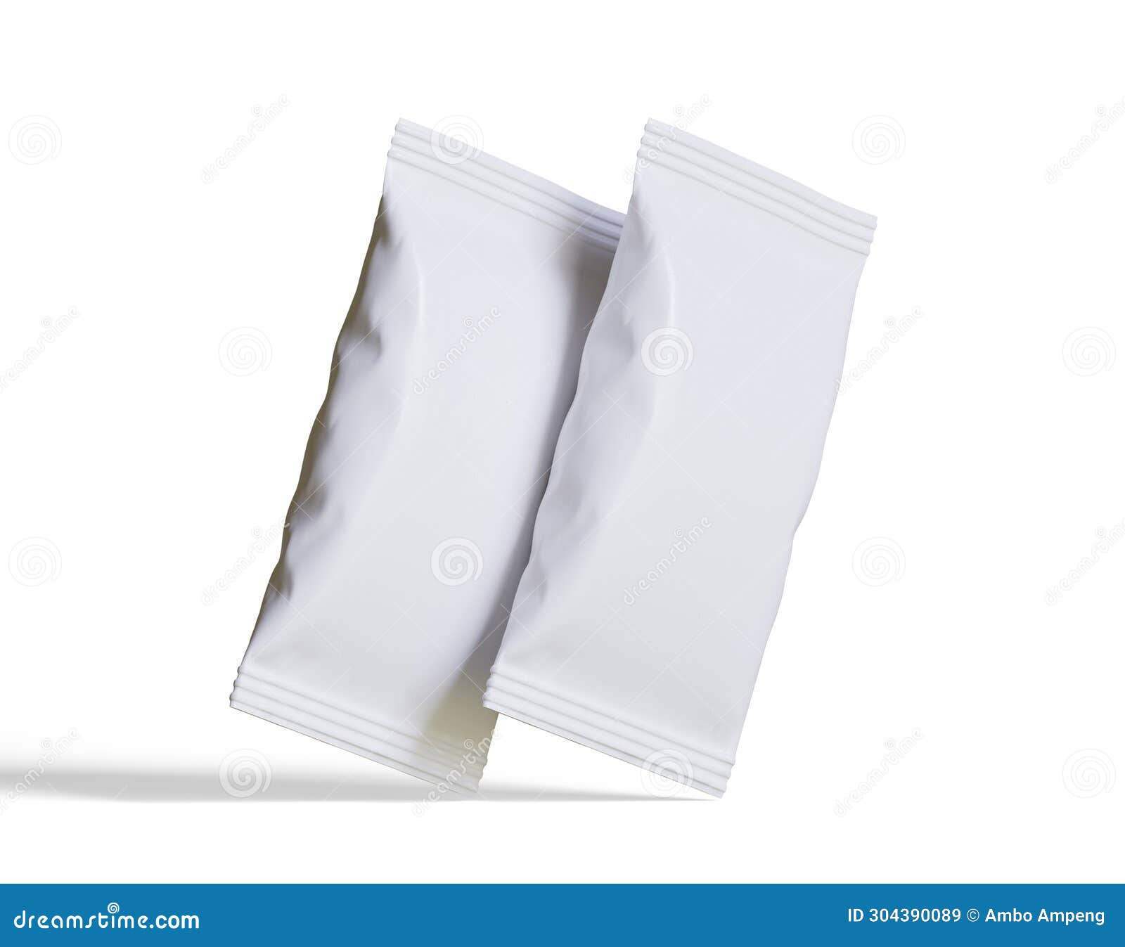 Packaging Product of Snack on White Background. Empty Packaging Product ...