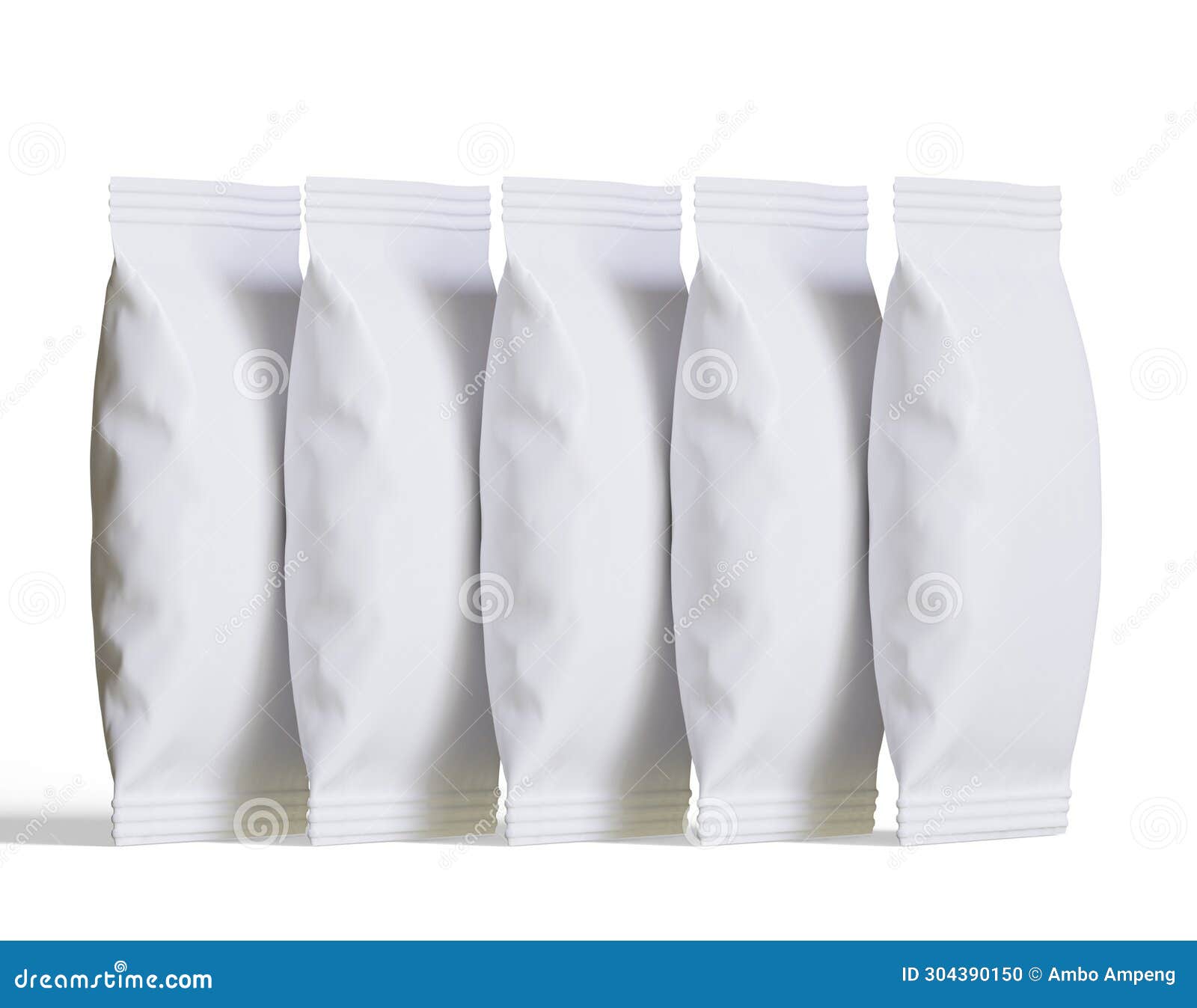 Packaging Product of Snack on White Background. Empty Packaging Product ...
