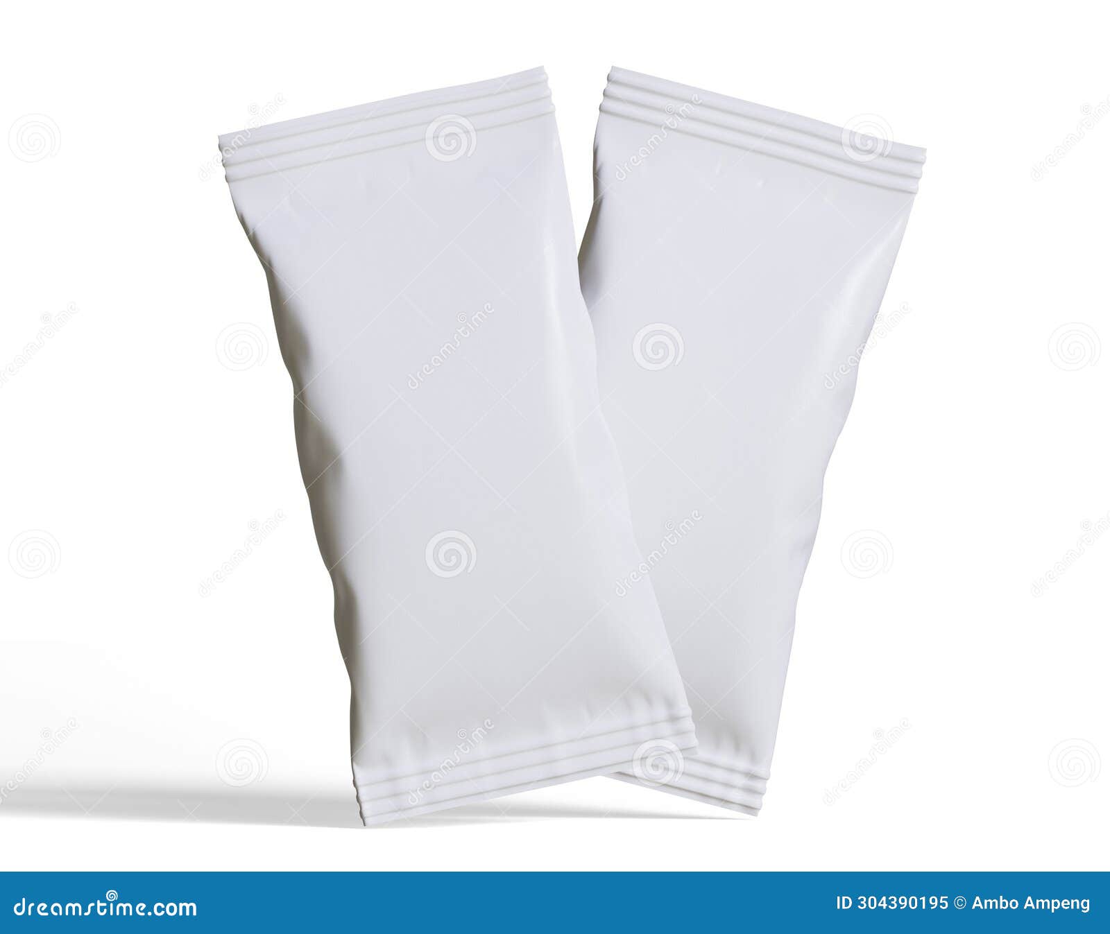 Packaging Product of Snack on White Background. Empty Packaging Product ...