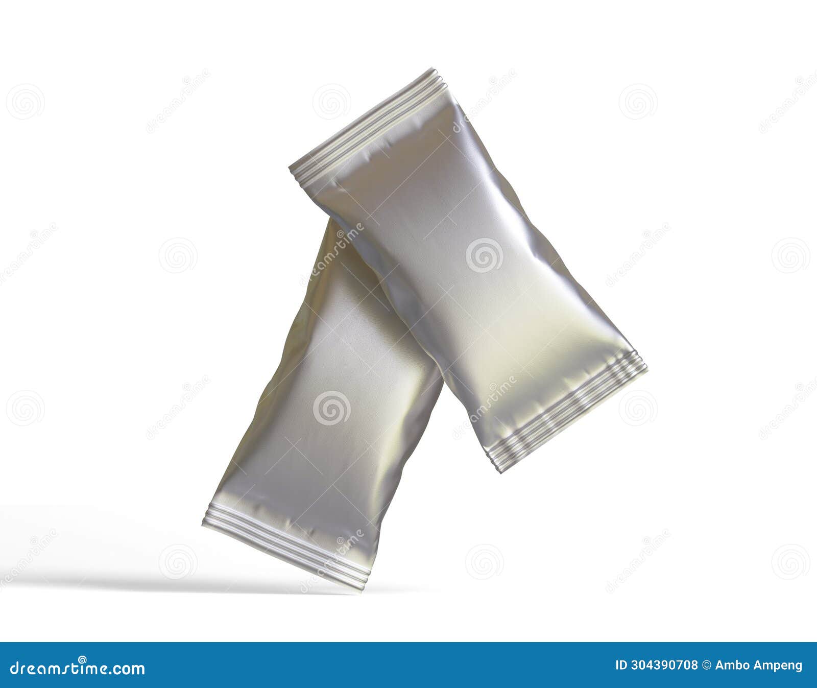 Packaging Product of Snack on White Background. Empty Packaging Product ...