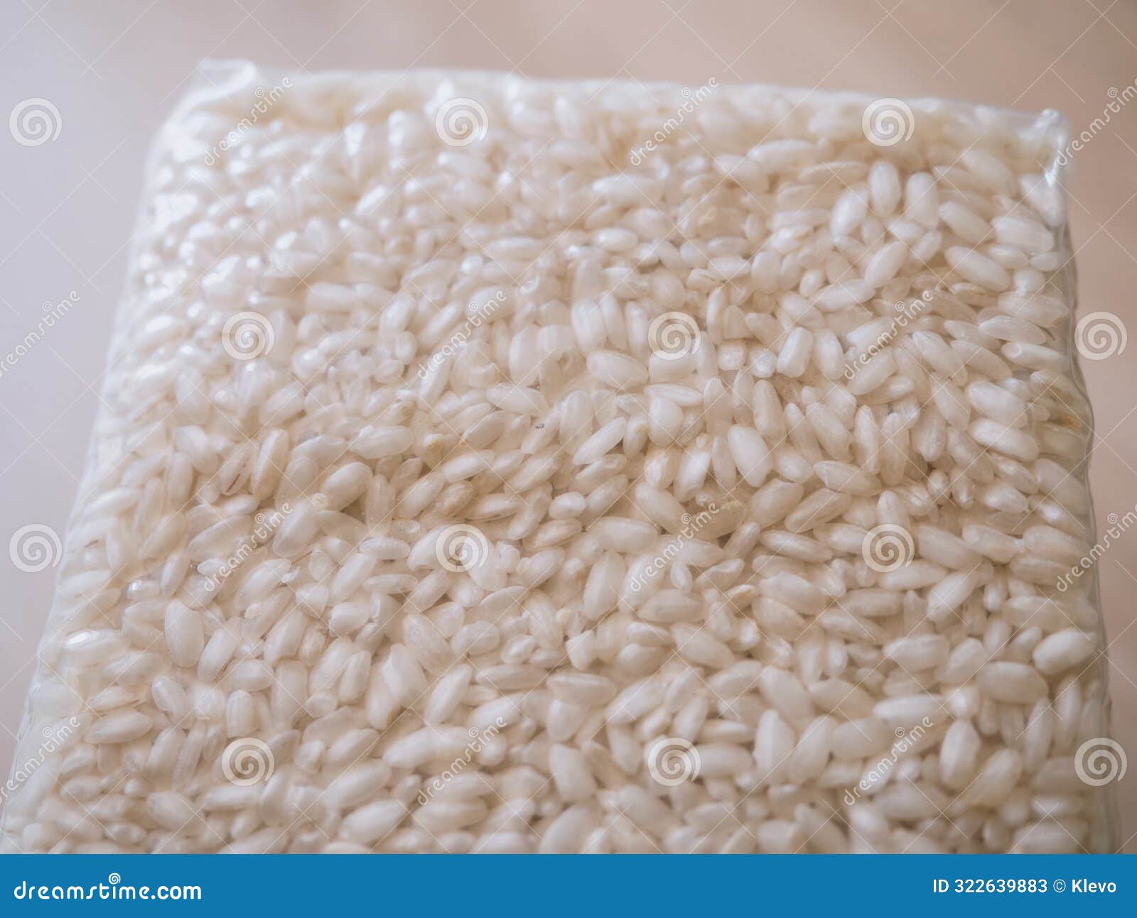 Packaging of Rice for Making Risotto. Vacuum Packed To Preserve the ...