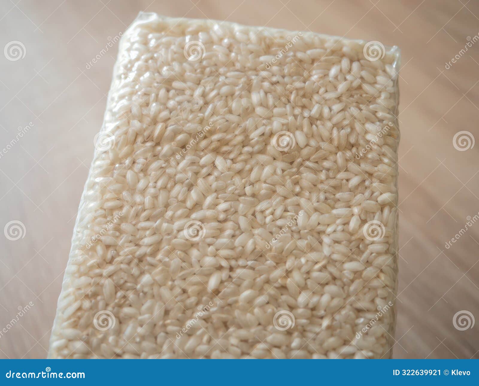 Packaging of Rice for Making Risotto. Vacuum Packed To Preserve the ...