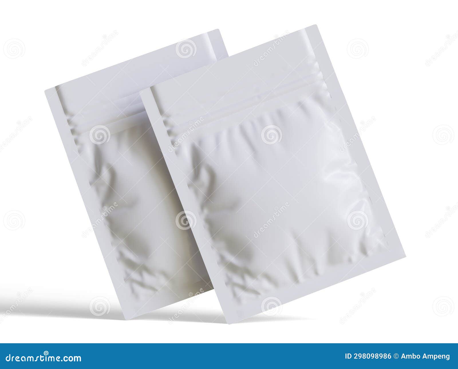 Packaging Sachet White Color Realistic Texture Stock Illustration ...