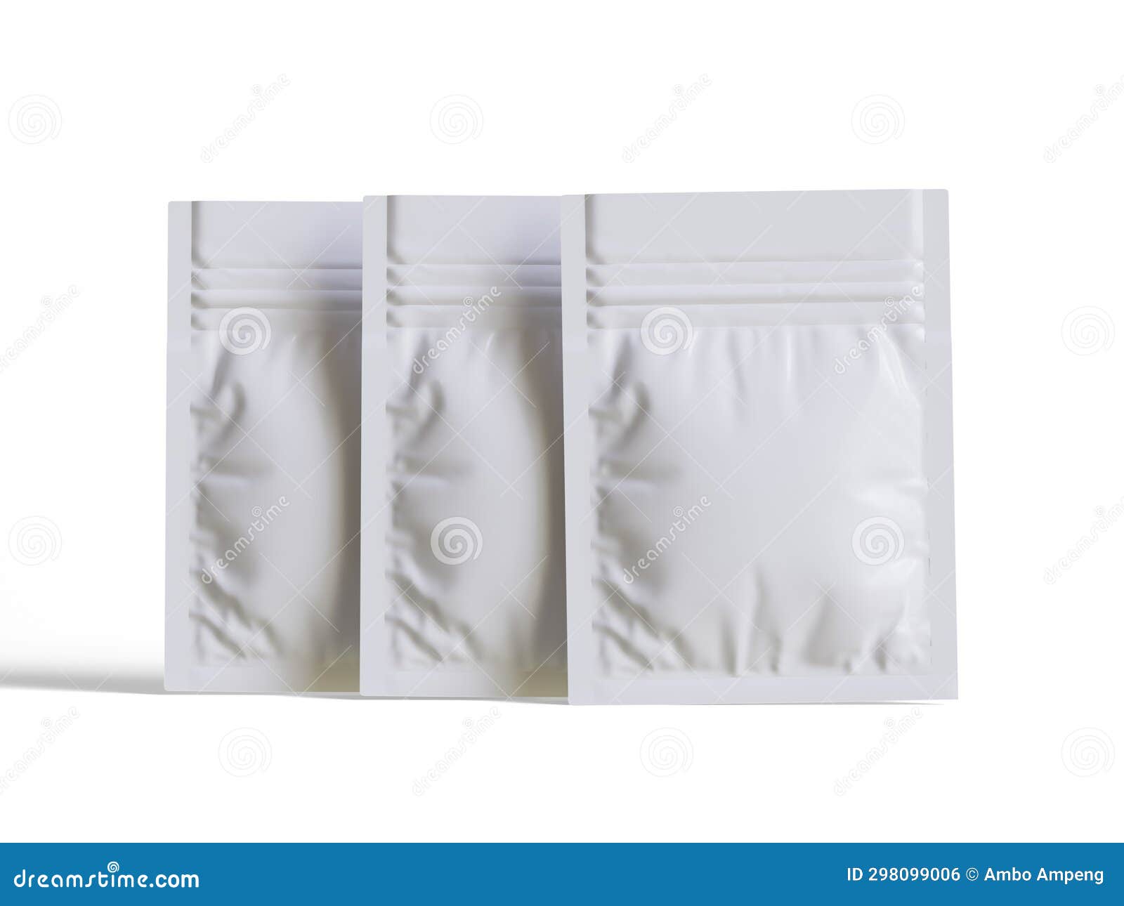 Packaging Sachet White Color Realistic Texture Stock Illustration ...