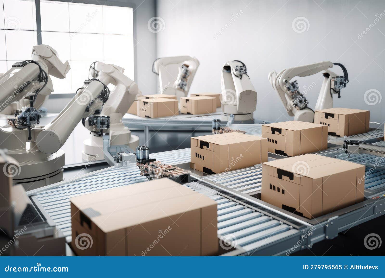 Packaging and Sorting Robot Grouping, with Different Models Working ... Packaging and Sorting Robot Grouping, with Different Models Working ...