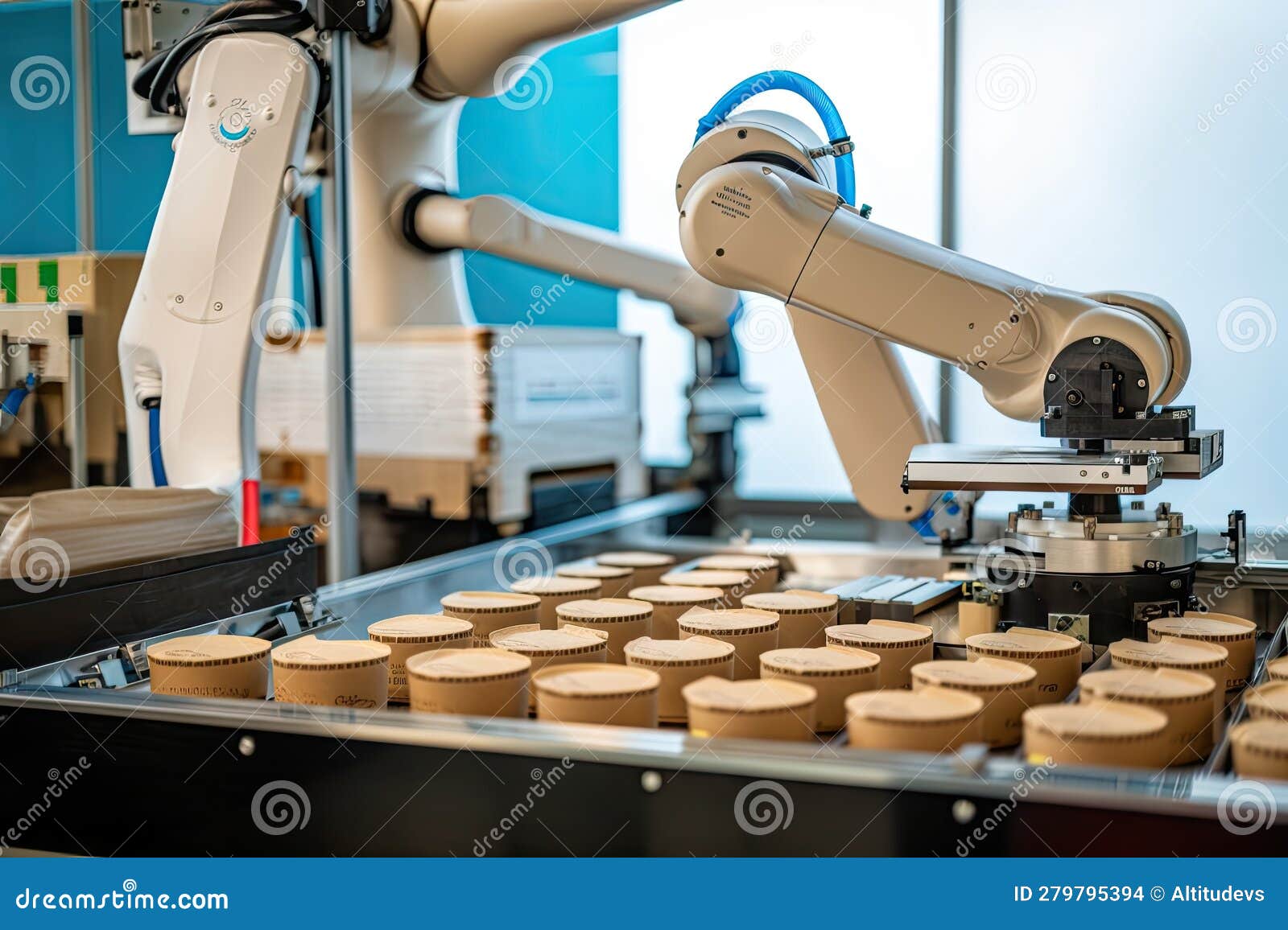 Packaging and Sorting Robot Performing Quality Inspection on Newly ...