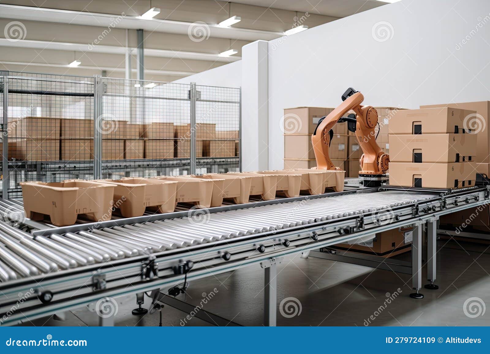 Packaging and Sorting Robots in Warehouse or Factory Environment ...