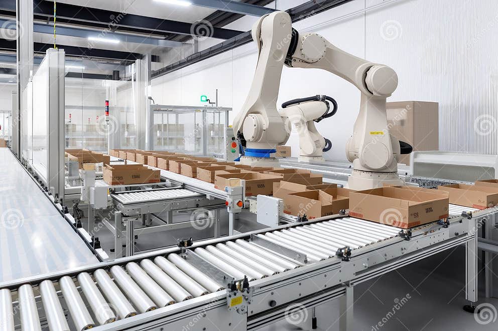 Packaging and Sorting Robots Working in Tandem, Packaging and Sorting ...