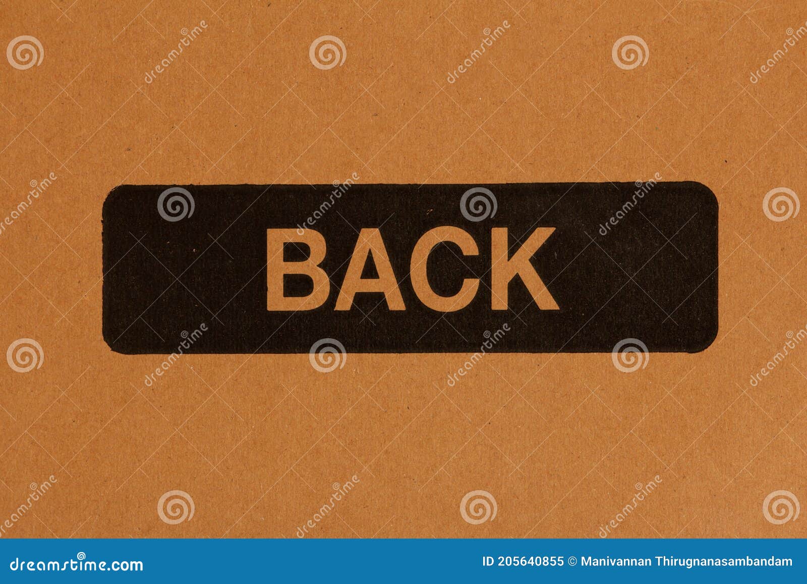 Packaging Symbol To Indicate Back Side of the Material Inside. Back ...