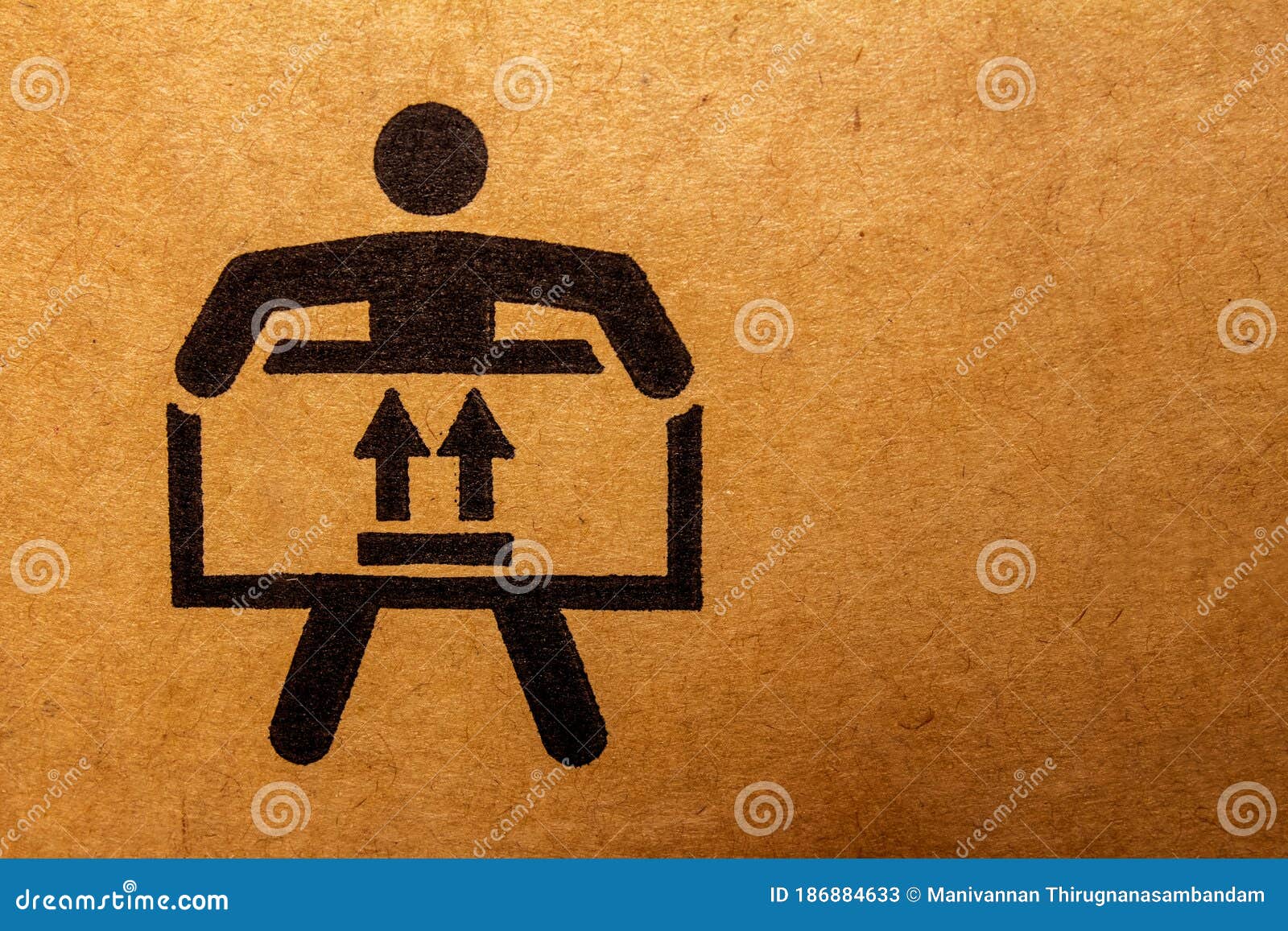 Packaging Symbol To Indicate Not To Carry The Package On Back Of A ...