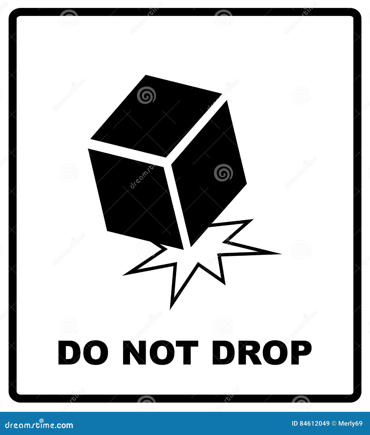 Packaging Symbols on Doodle Vector . Do Not Drop Stock Vector ...