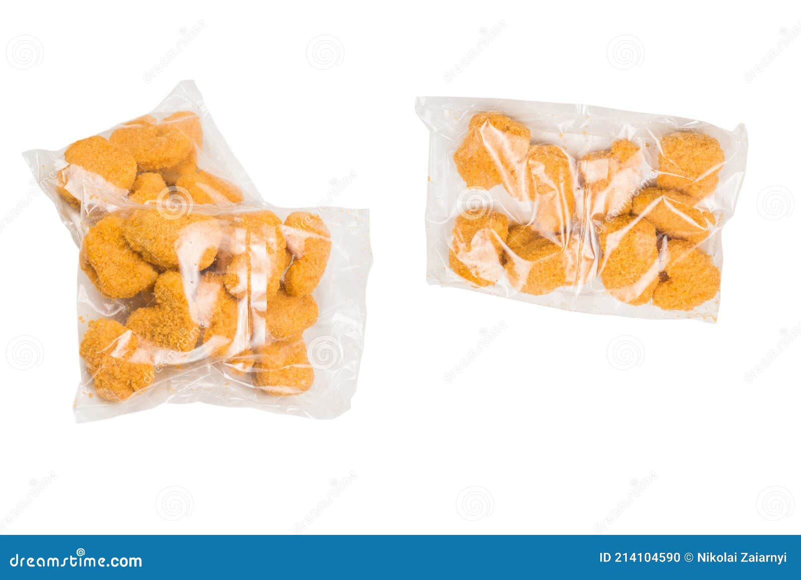 Packaging Nuggets on a White Background Stock Photo - Image of ...