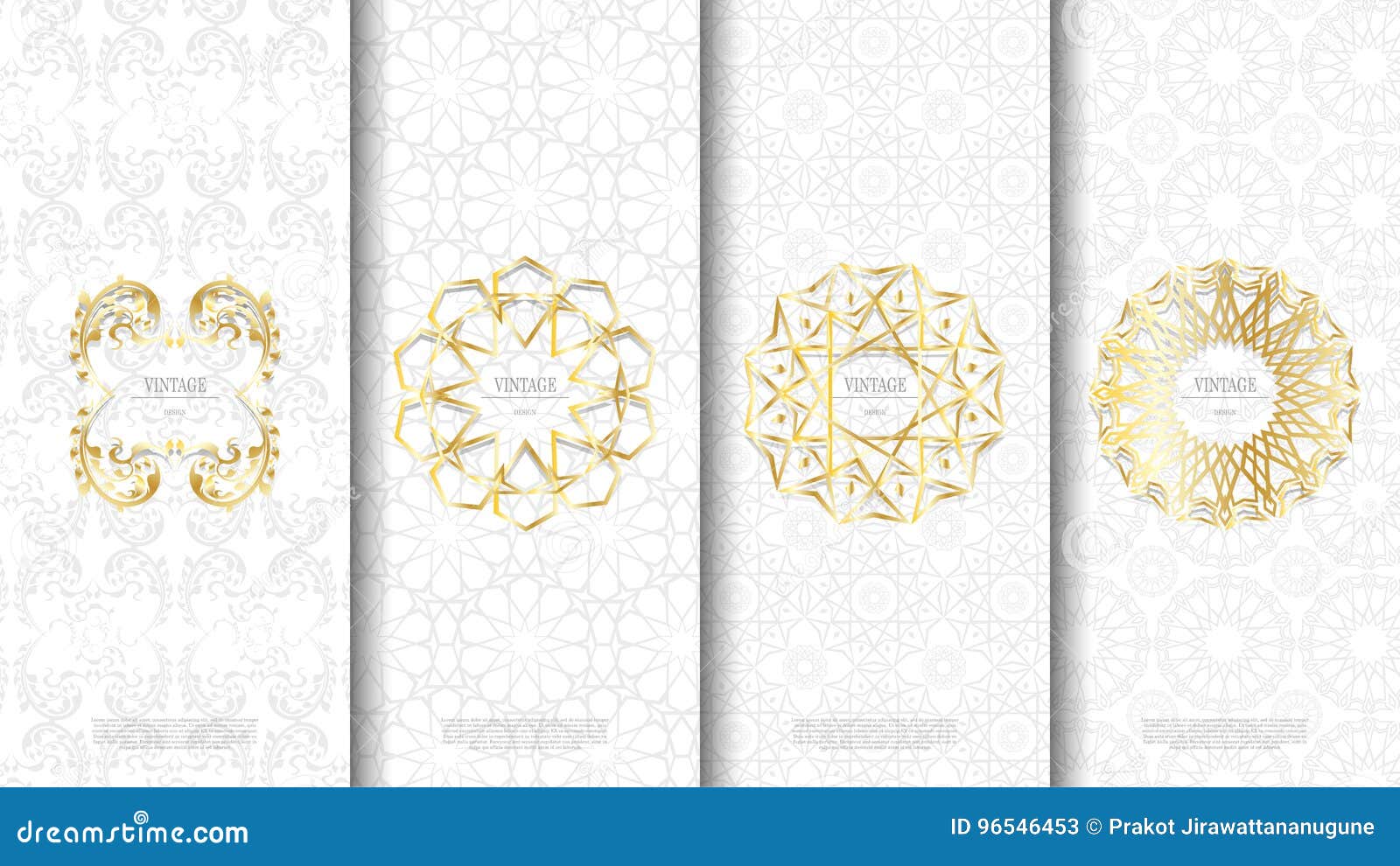 Packaging Template Islamic Pattern Design Element Concept Background ...