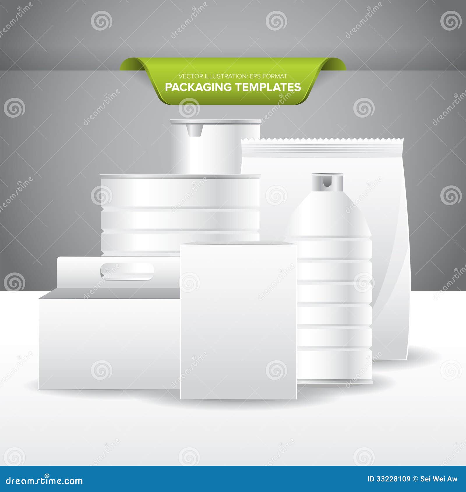 Packaging Templates stock vector. Illustration of aluminum - 33228109