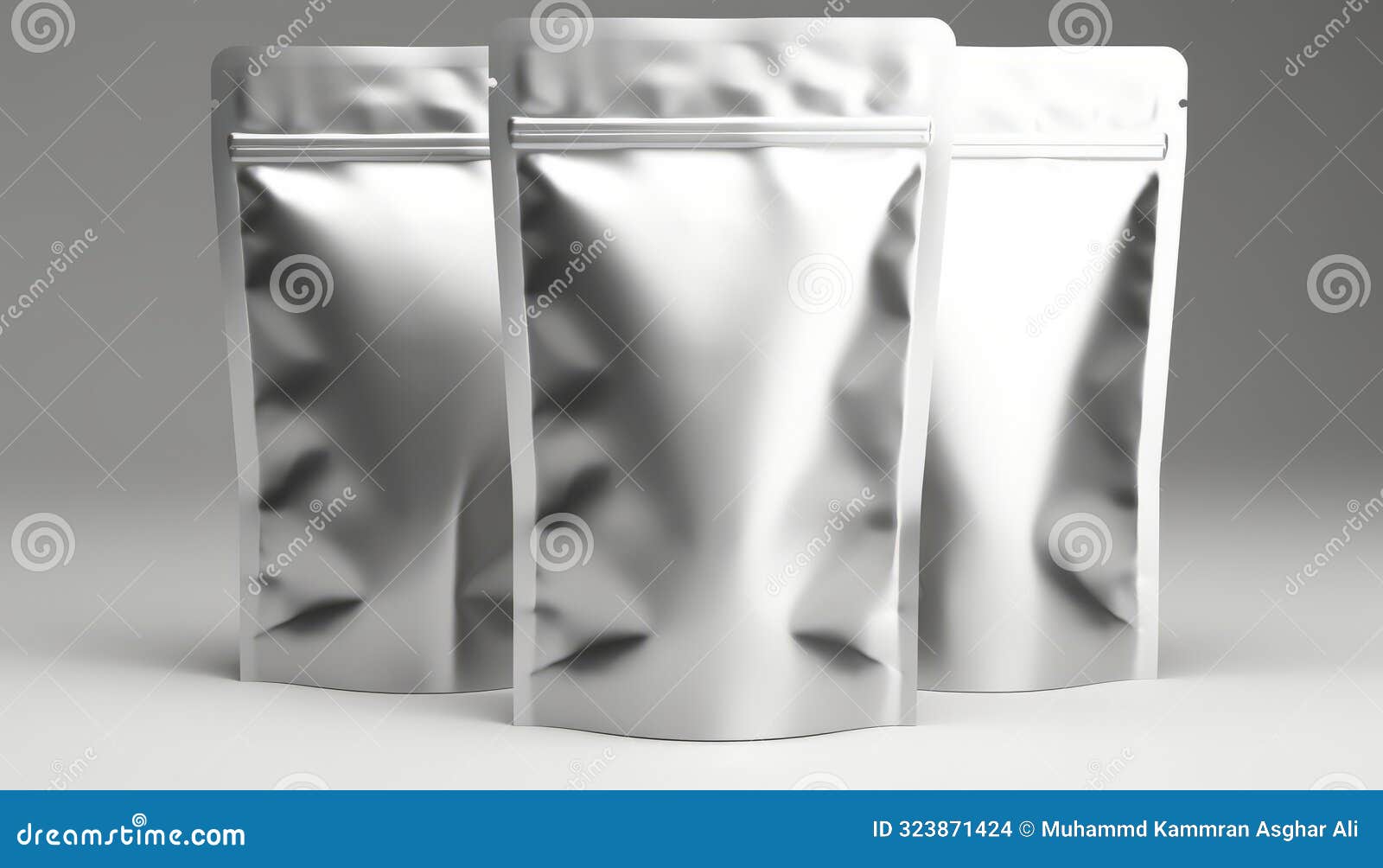 A Packaging White Carton or Pouches Bag with Light Silver Ml Packaging ...