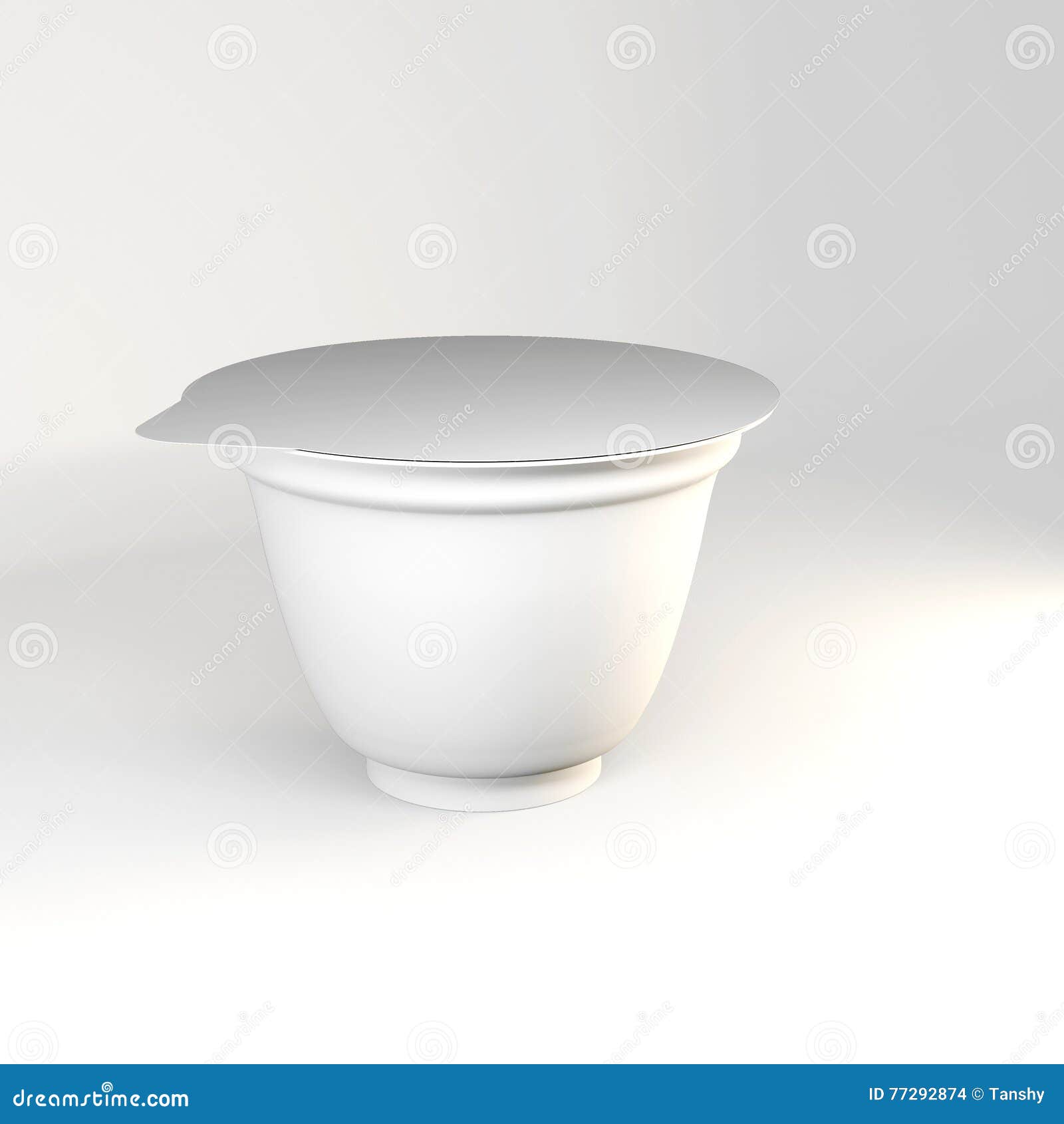 Packaging, Yogurt, 3d Render 3d Render Stock Illustration ...