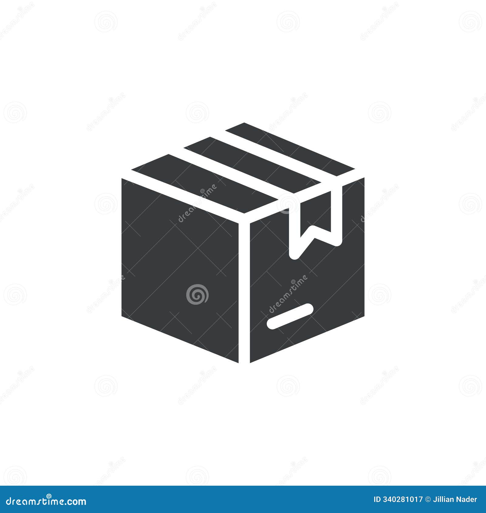 Packed Box Icon Simple Vector Symbol Stock Vector - Illustration of ...