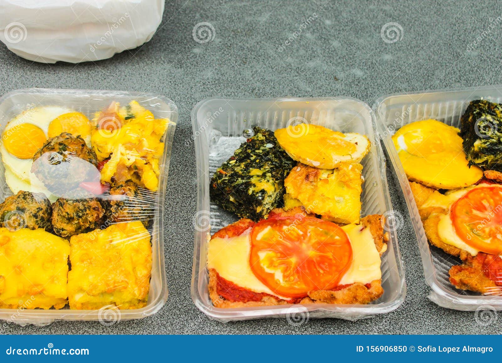 Packed Food Meal Pack Fresh Fruit Container Salad Stock Photo - Image ...