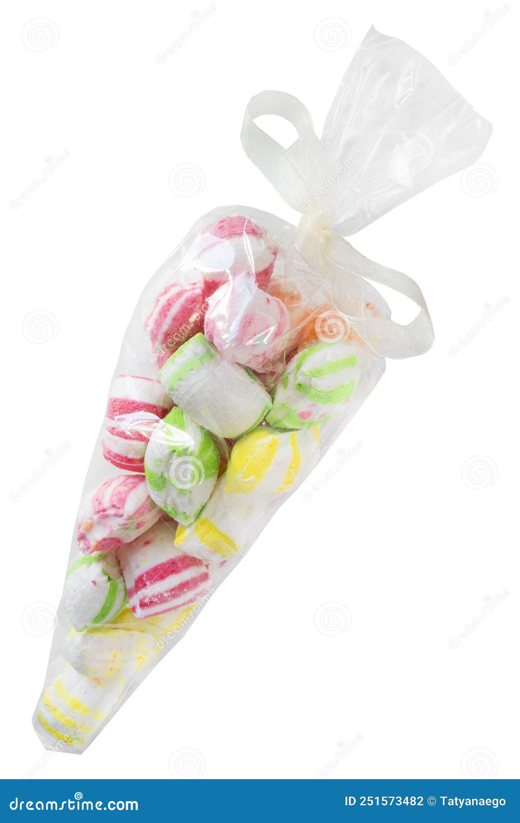 Packed Marshmallow Isolated Stock Photo - Image of confectionery, treat ...