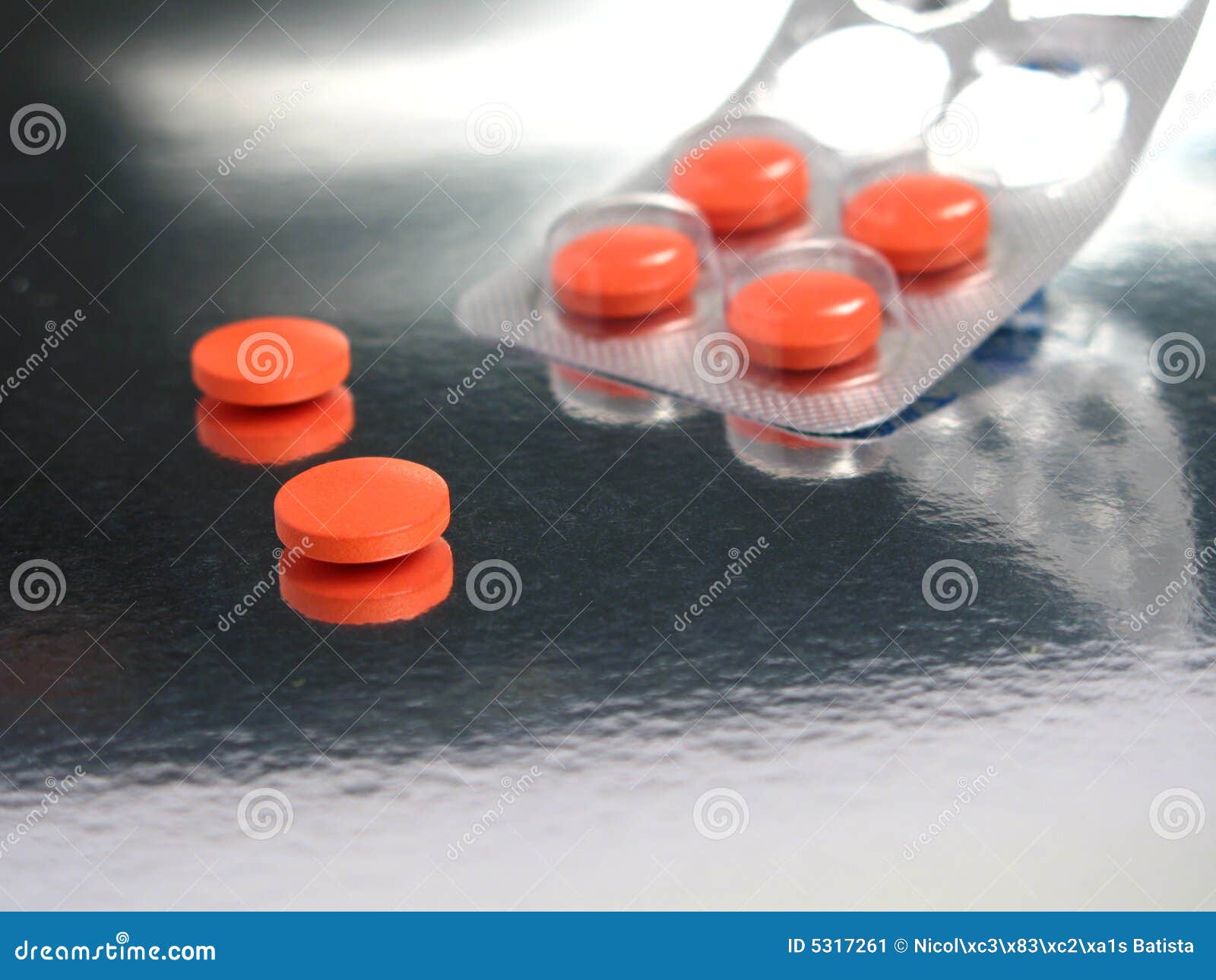 Packed Orange Medicines Picture. Image: 5317261