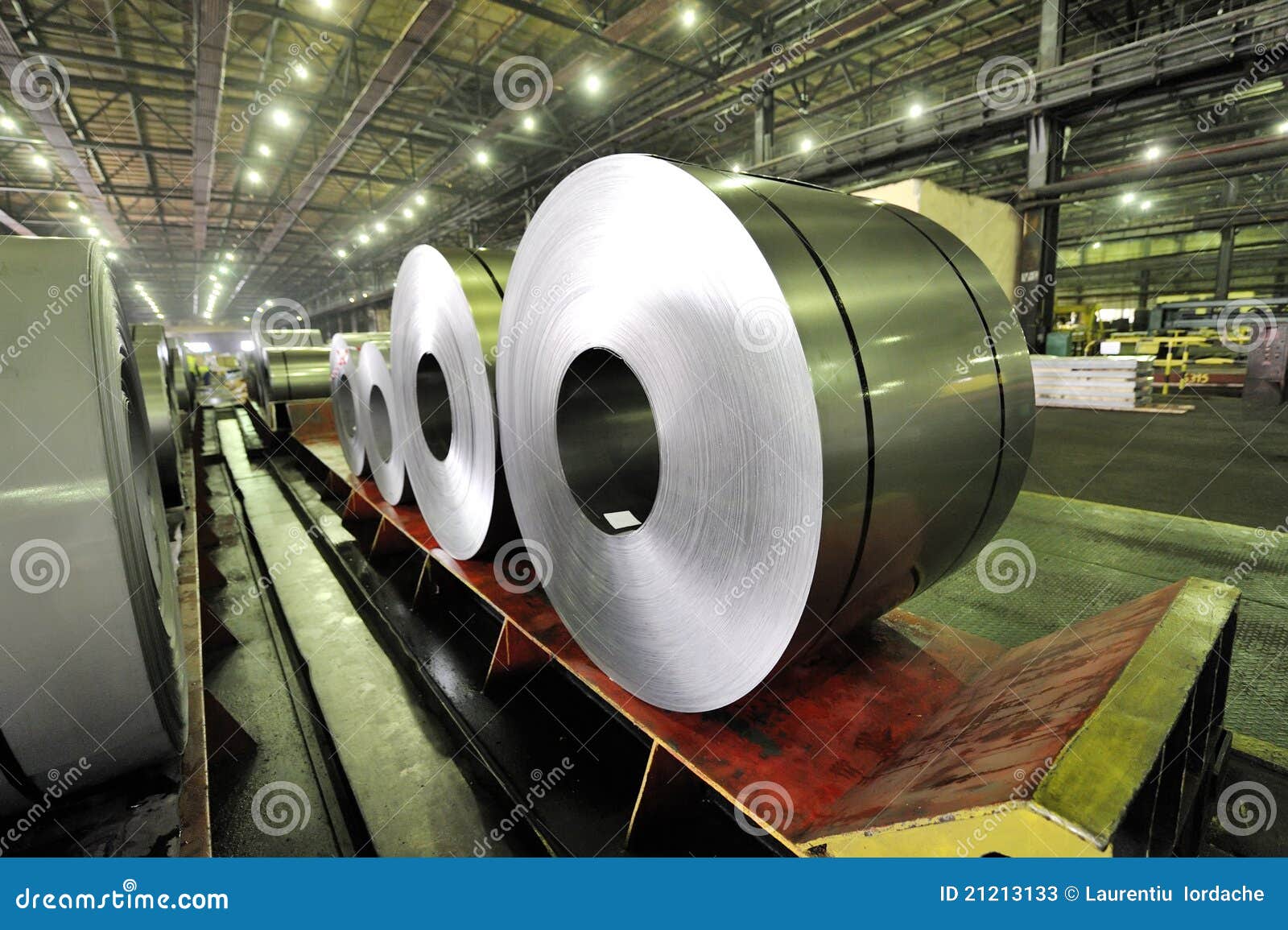 Packed Rolls of Steel Sheet Stock Image - Image of roll, background ...