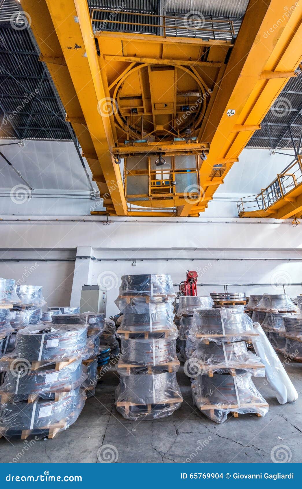 Packed Rolls of Steel Sheet. Cold Rolled Steel Coils Stock Photo ...