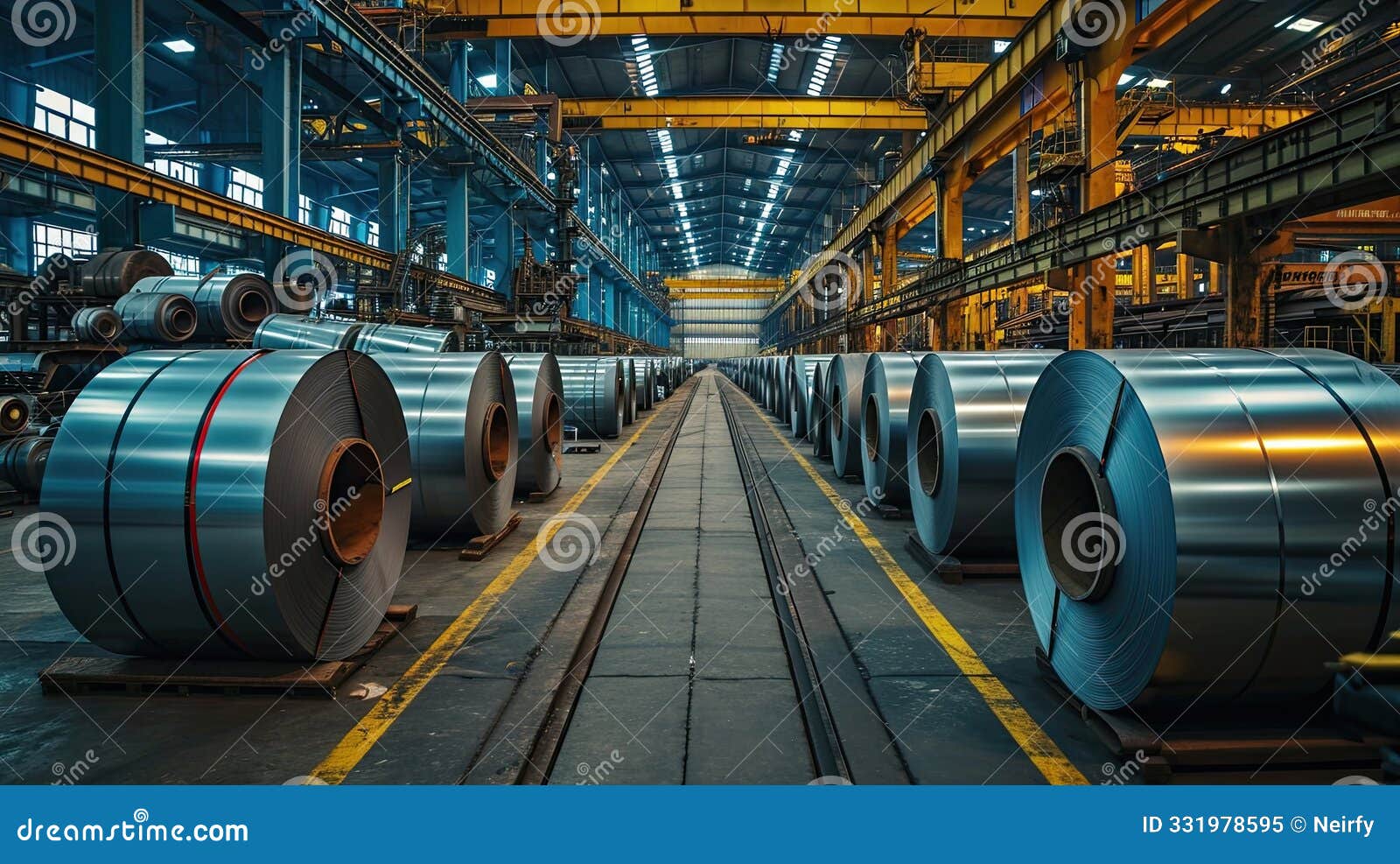 Packed Rolls Of Steel Sheet Stock Photography | CartoonDealer.com #96051662