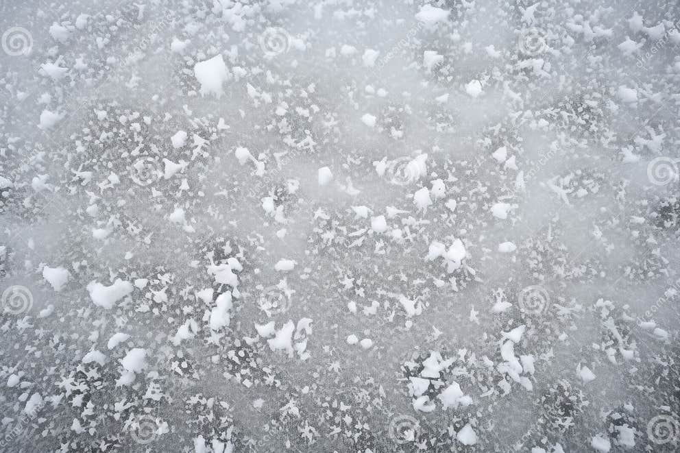 Packed Snow on a Metal Surface Stock Photo - Image of seasonal, metal ...