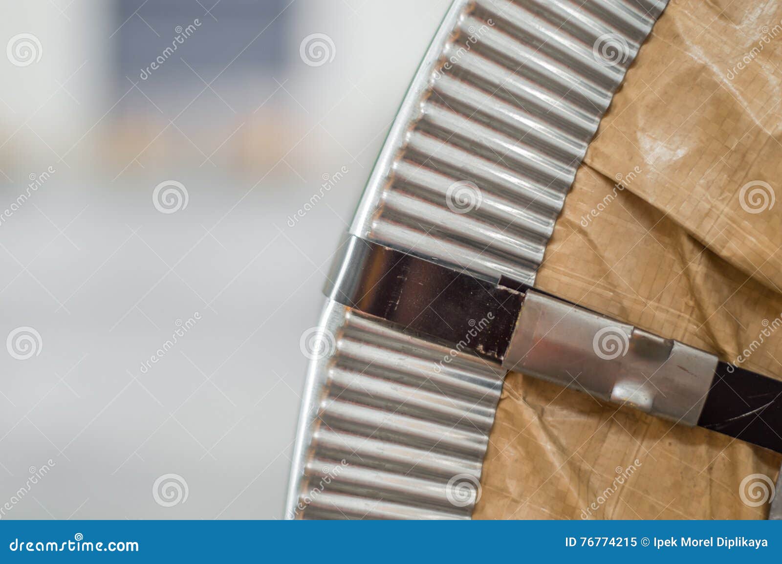Packed Steel Coil Close Up stock image. Image of industrial - 76774215