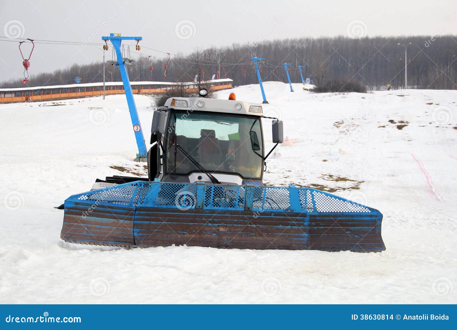 Packer of skiing route stock photo. Image of cold, sport - 38630814
