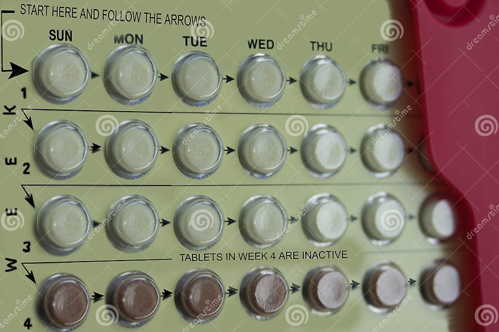Packet of Birth Control Pills Stock Image - Image of contraceptive ...