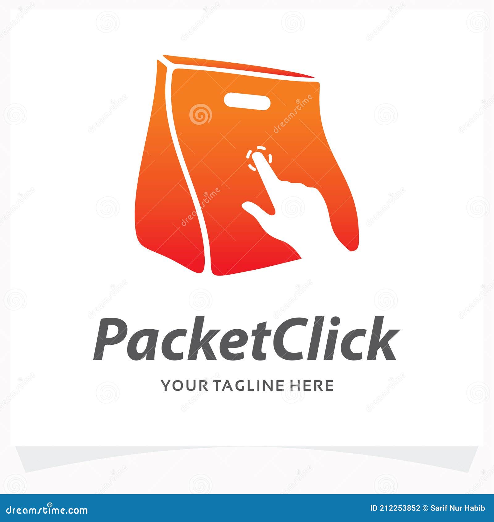 Packet Click Logo Design Template Stock Vector - Illustration of bonus ...