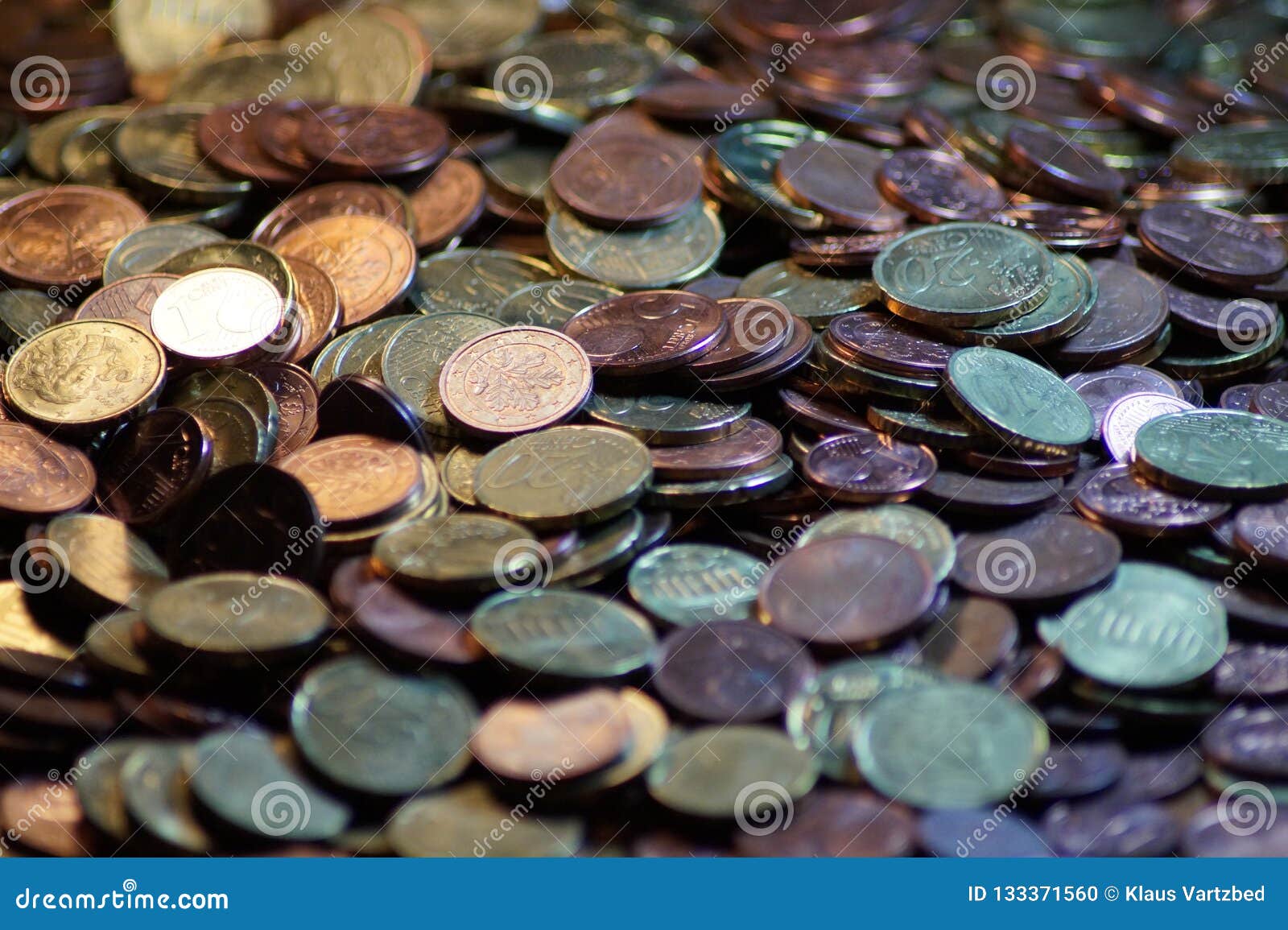 A Packet of Euro Cent Coins Stock Photo - Image of european, coins ...