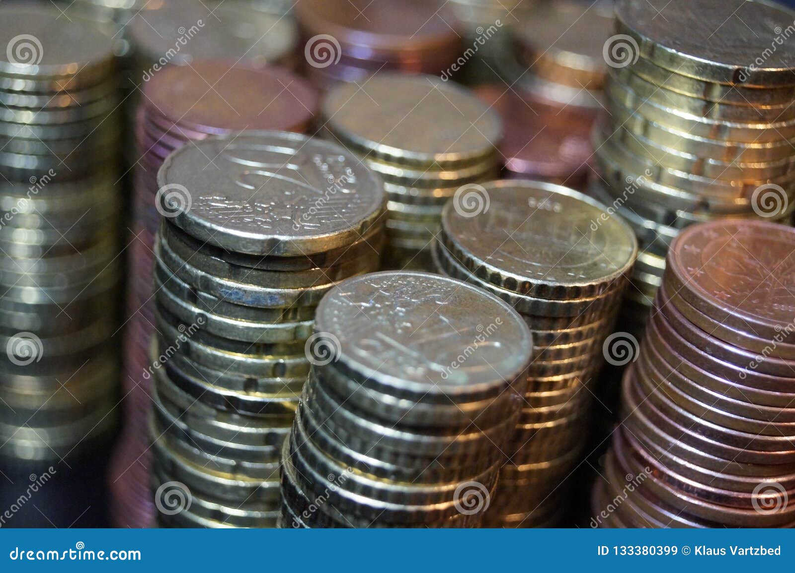 A Packet of Euro Cent Coins Stock Image - Image of euro, coin: 133380399