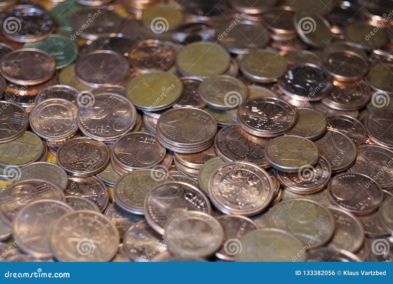A Packet of Euro Cent Coins Stock Photo - Image of pattern, banking ...