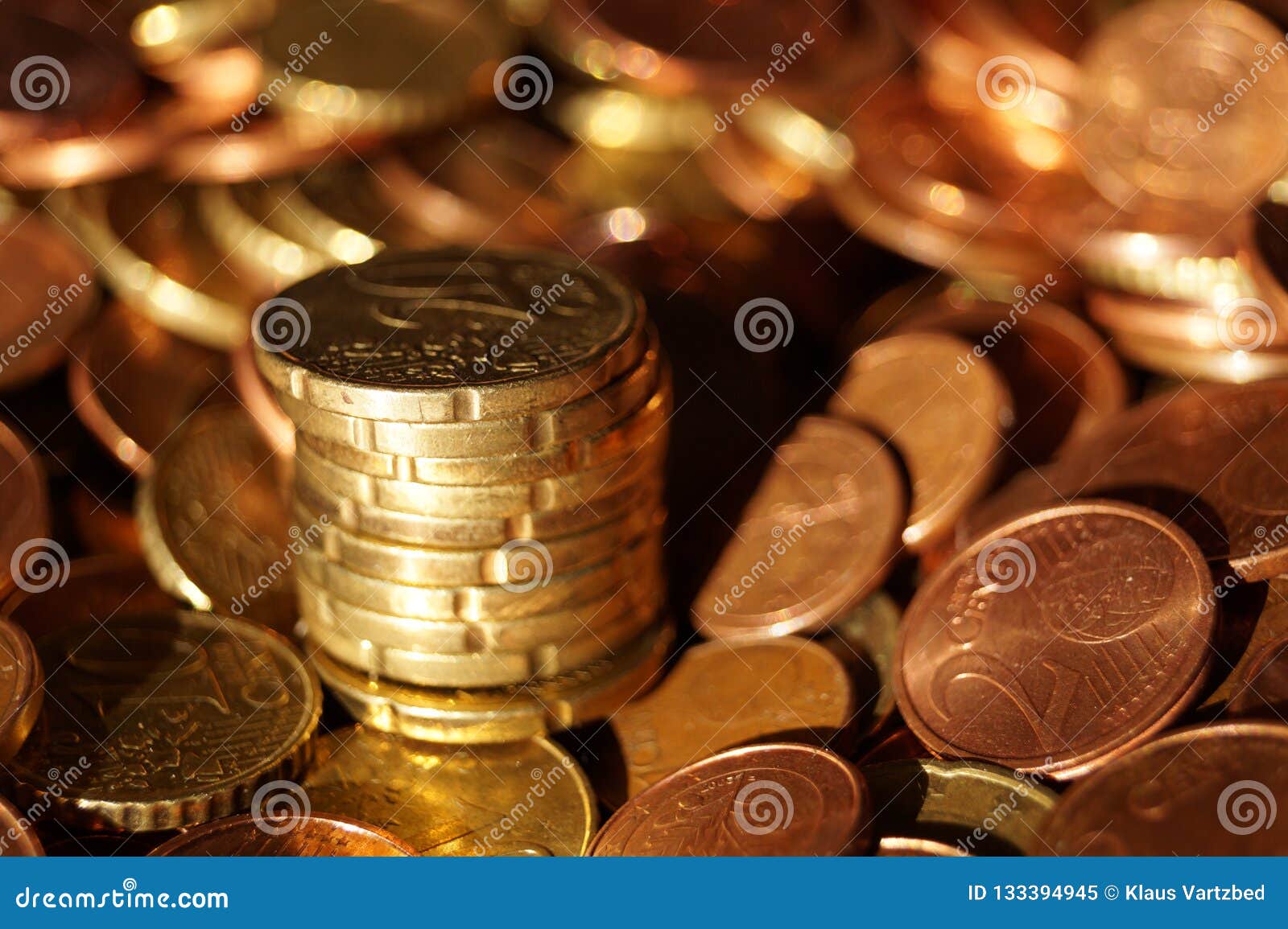 A Packet of Euro Cent Coins Stock Image - Image of bank, savings: 133394945