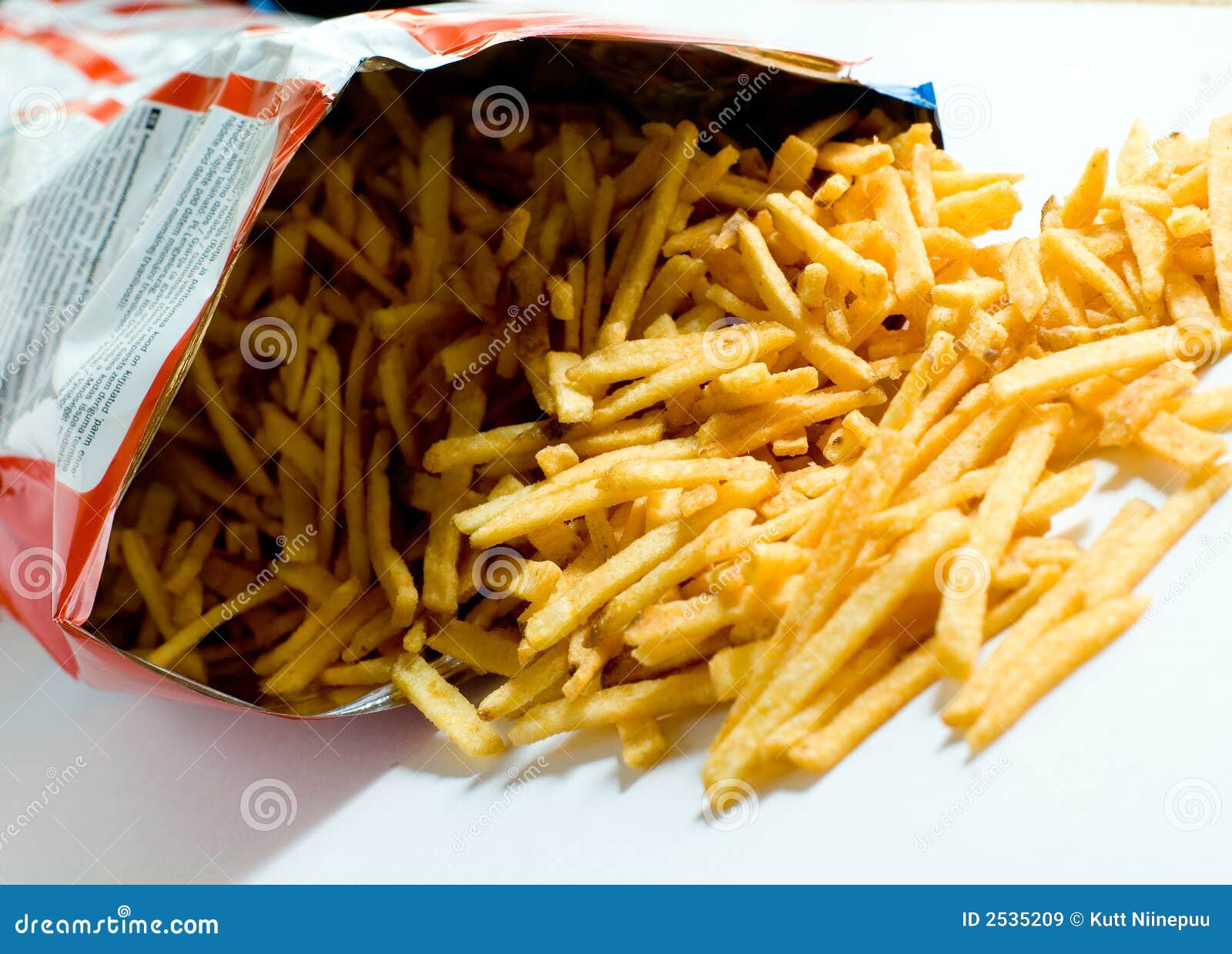 Packet of French Fries stock image. Image of food, pack - 2535209