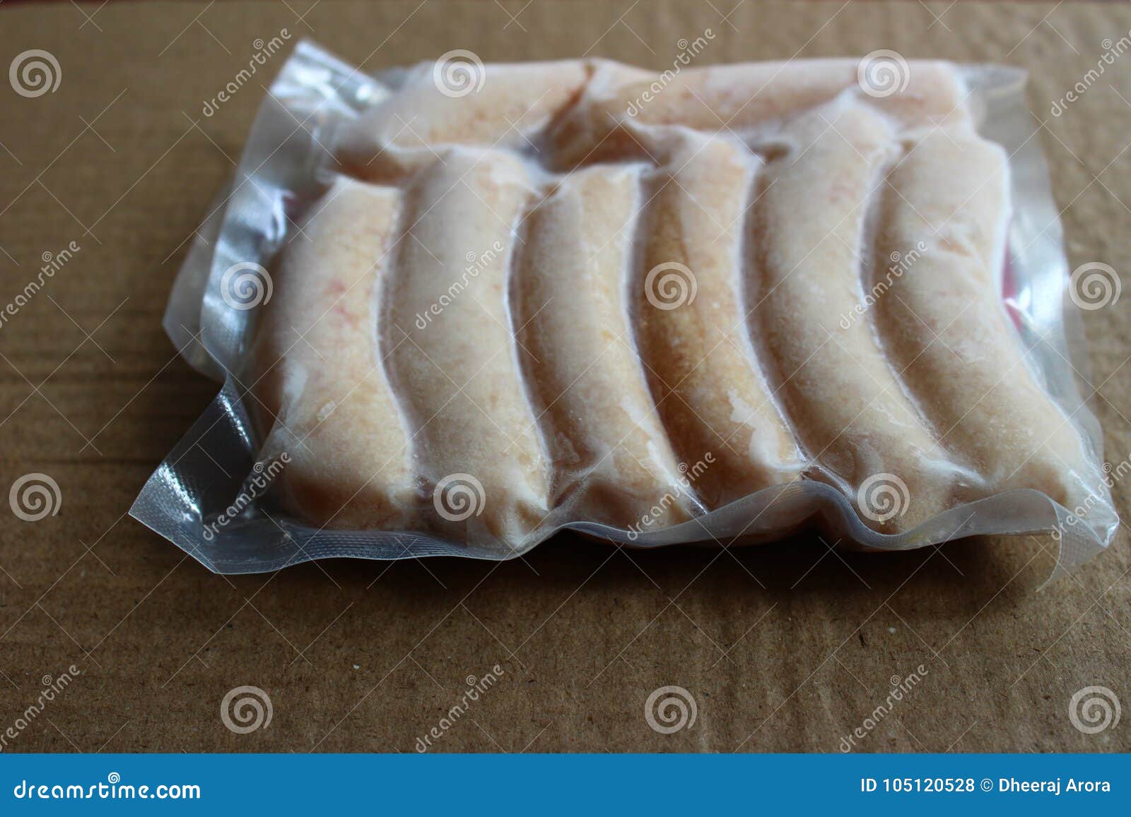 Packet of Plain Chicken Sausages Stock Photo - Image of packet, snacks ...