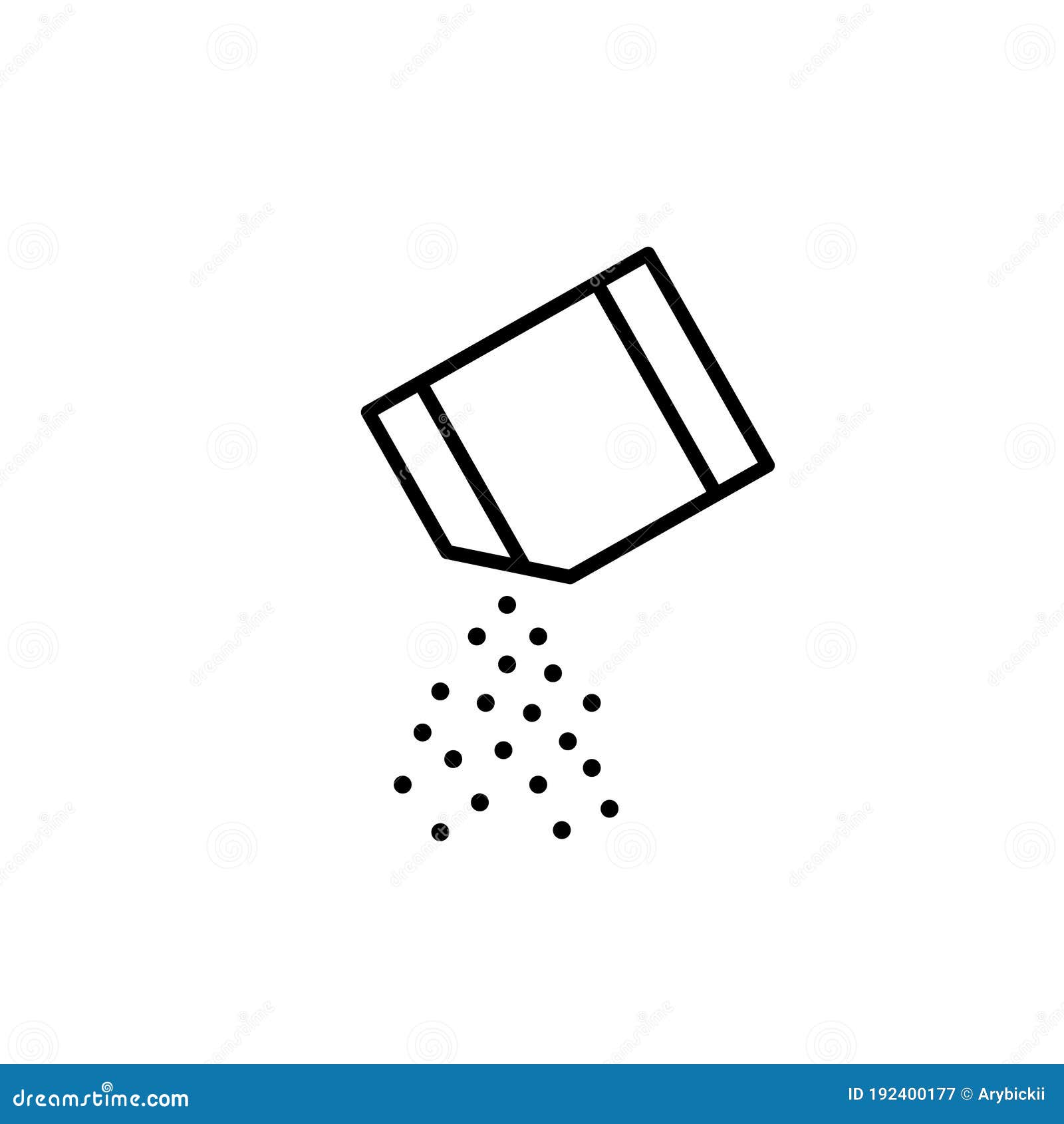 Packet soluble powder icon stock vector. Illustration of drink - 192400177