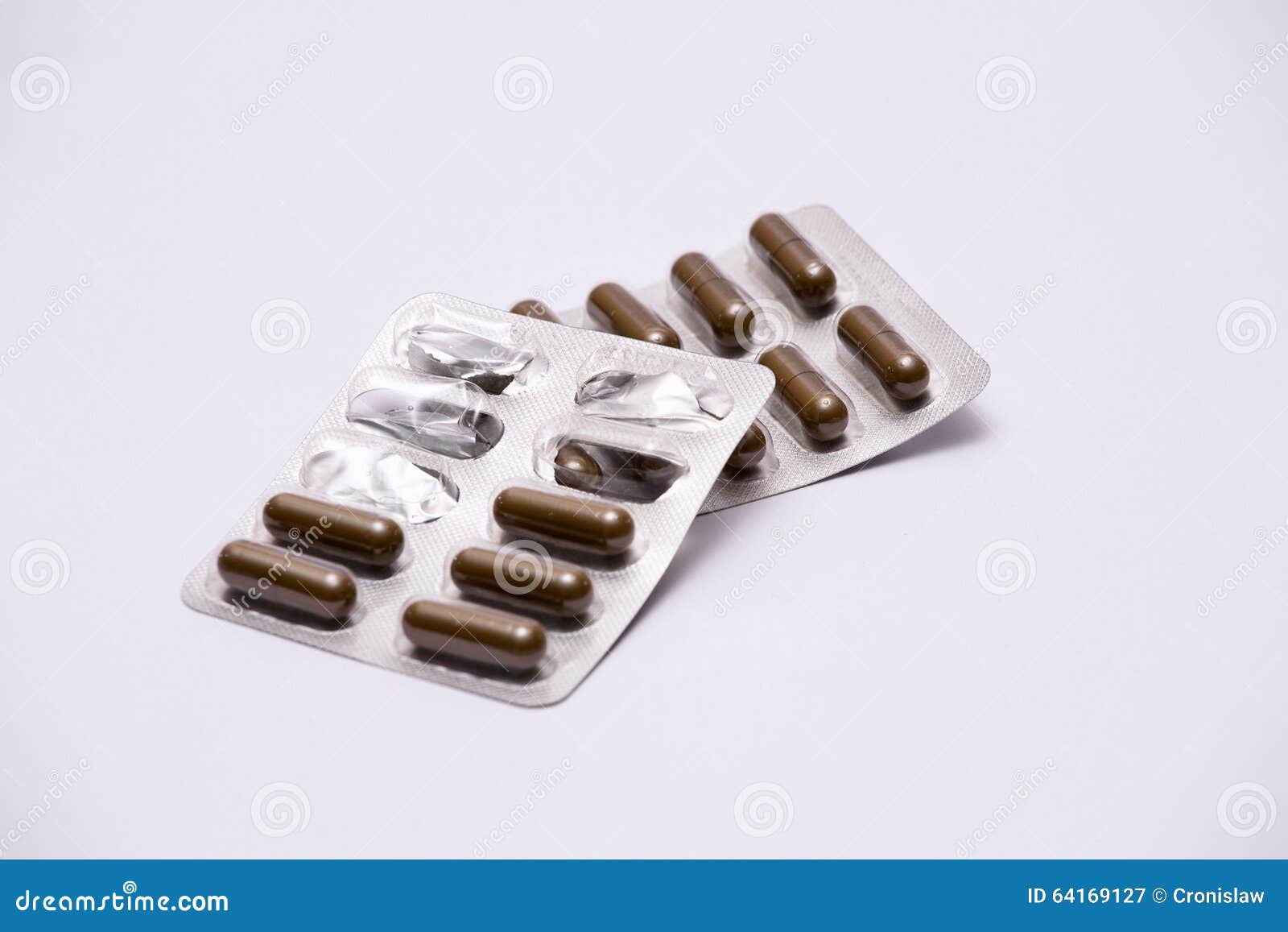 Packets of pills. stock image. Image of pills, healthy - 64169127