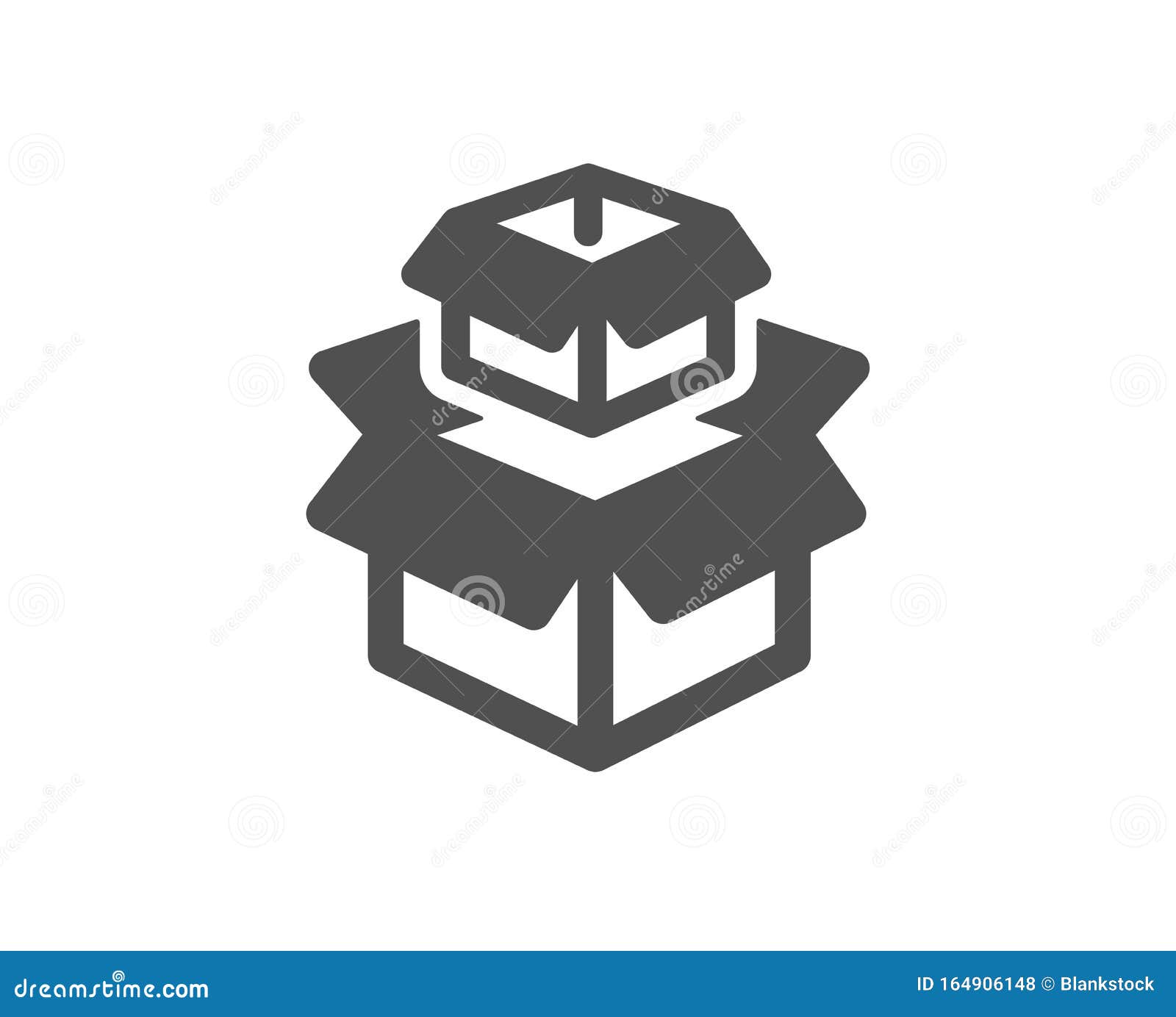 Packing Boxes Icon. Delivery Parcel Sign. Cargo Box. Vector Stock ...