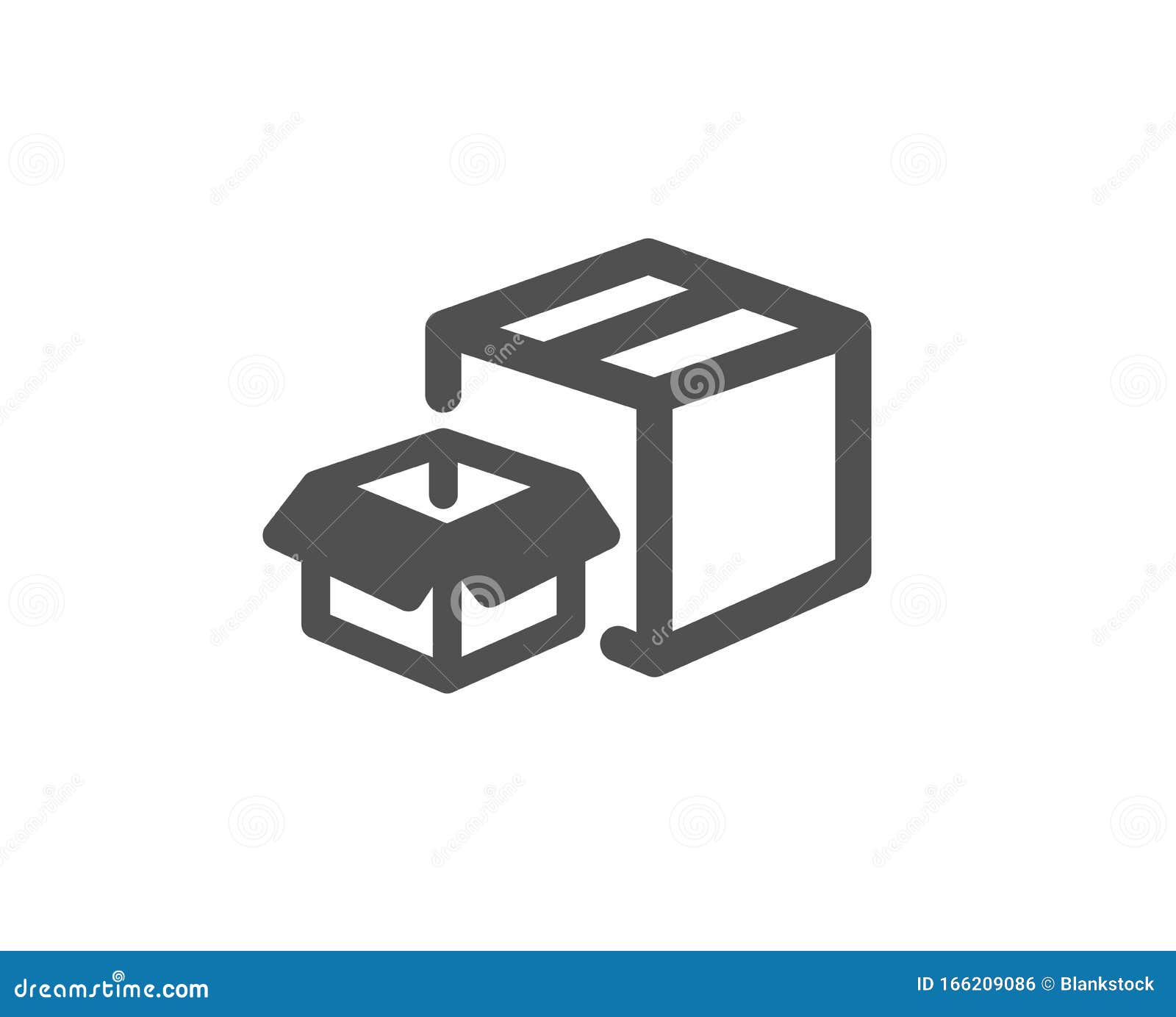 Packing Boxes Icon. Delivery Parcel Sign. Cargo Box. Vector Stock ...